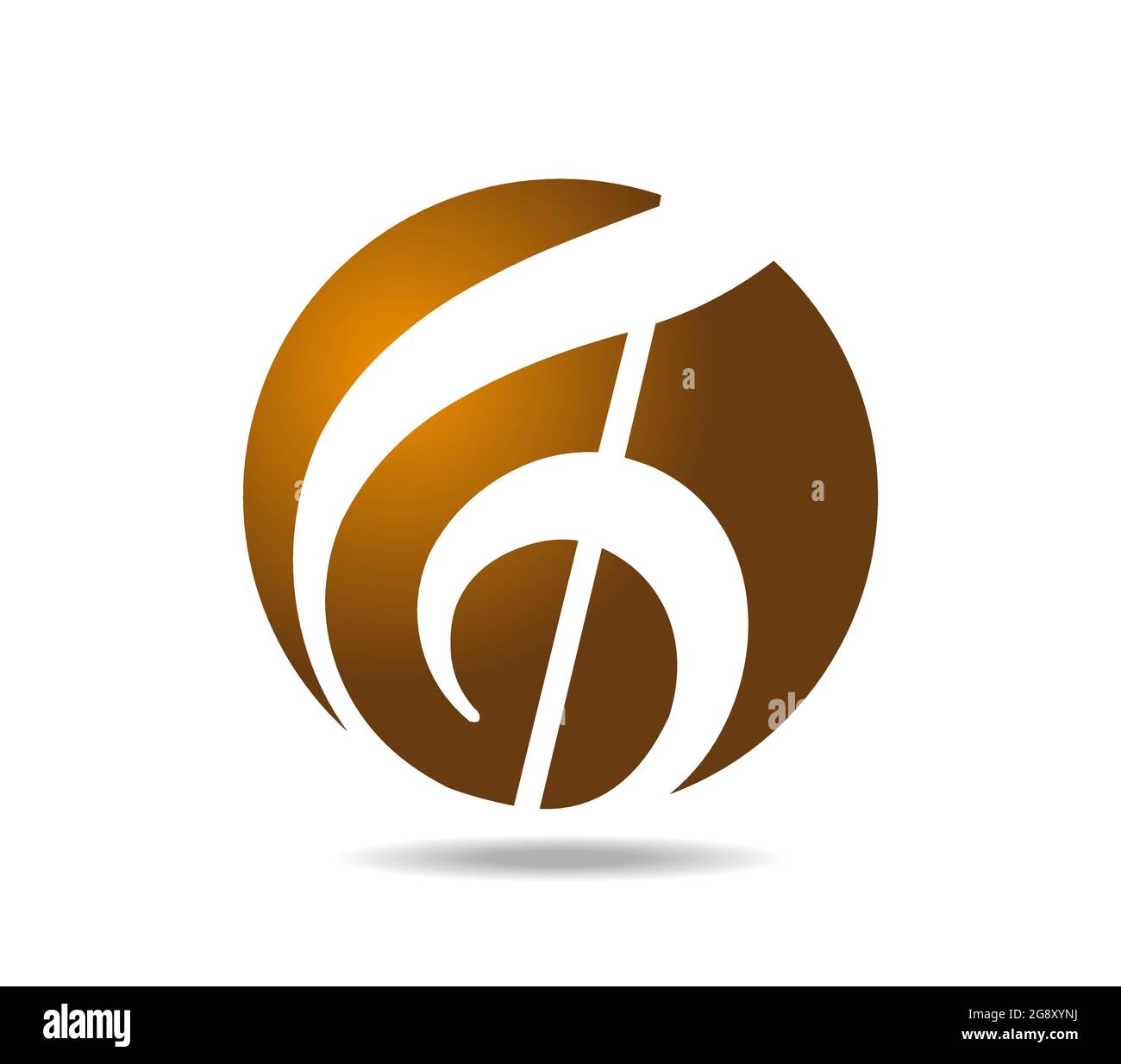 Treble clef in a gold round background with rounded corners. Joy and ...