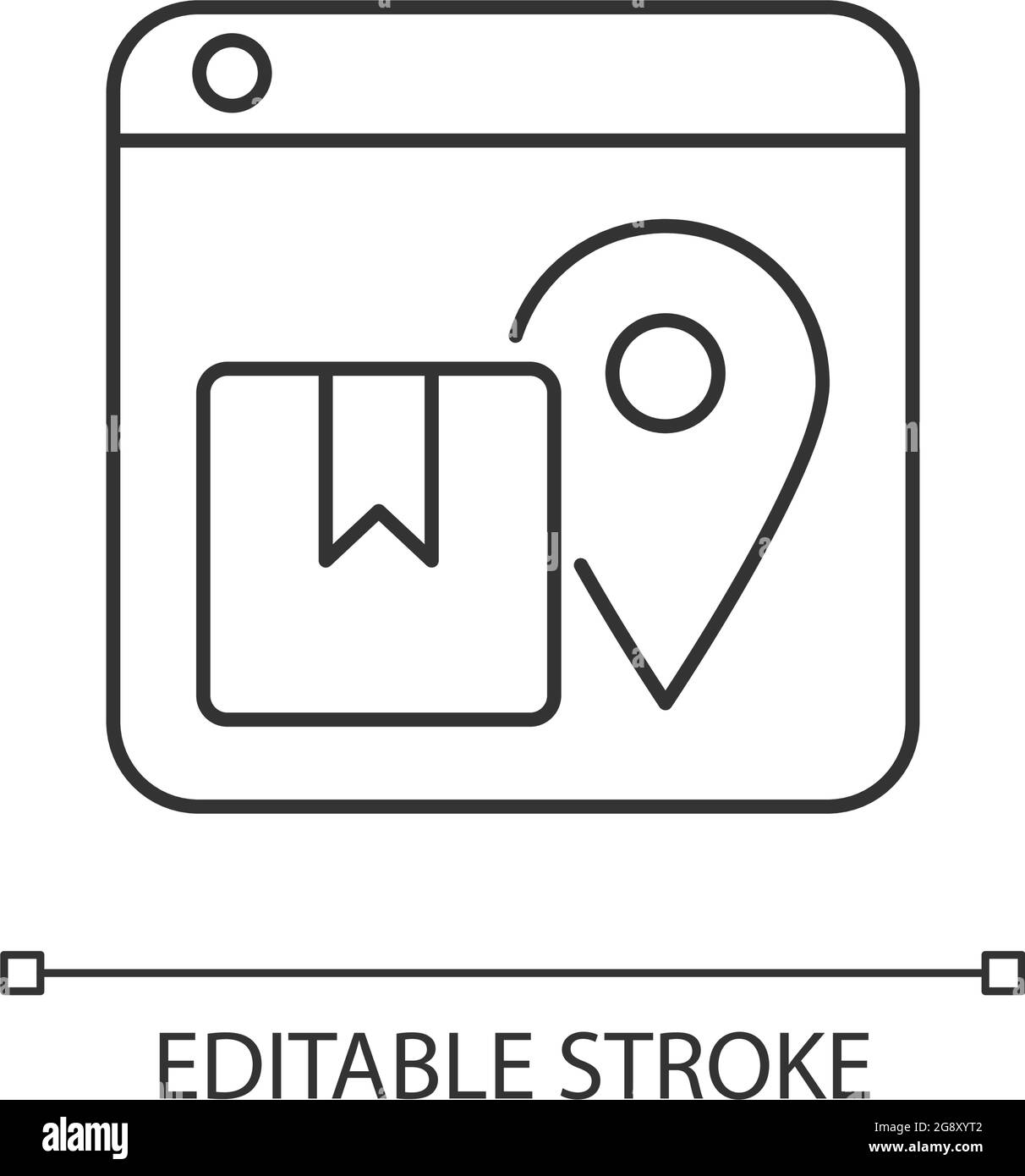 Order tracking linear icon Stock Vector Image & Art - Alamy