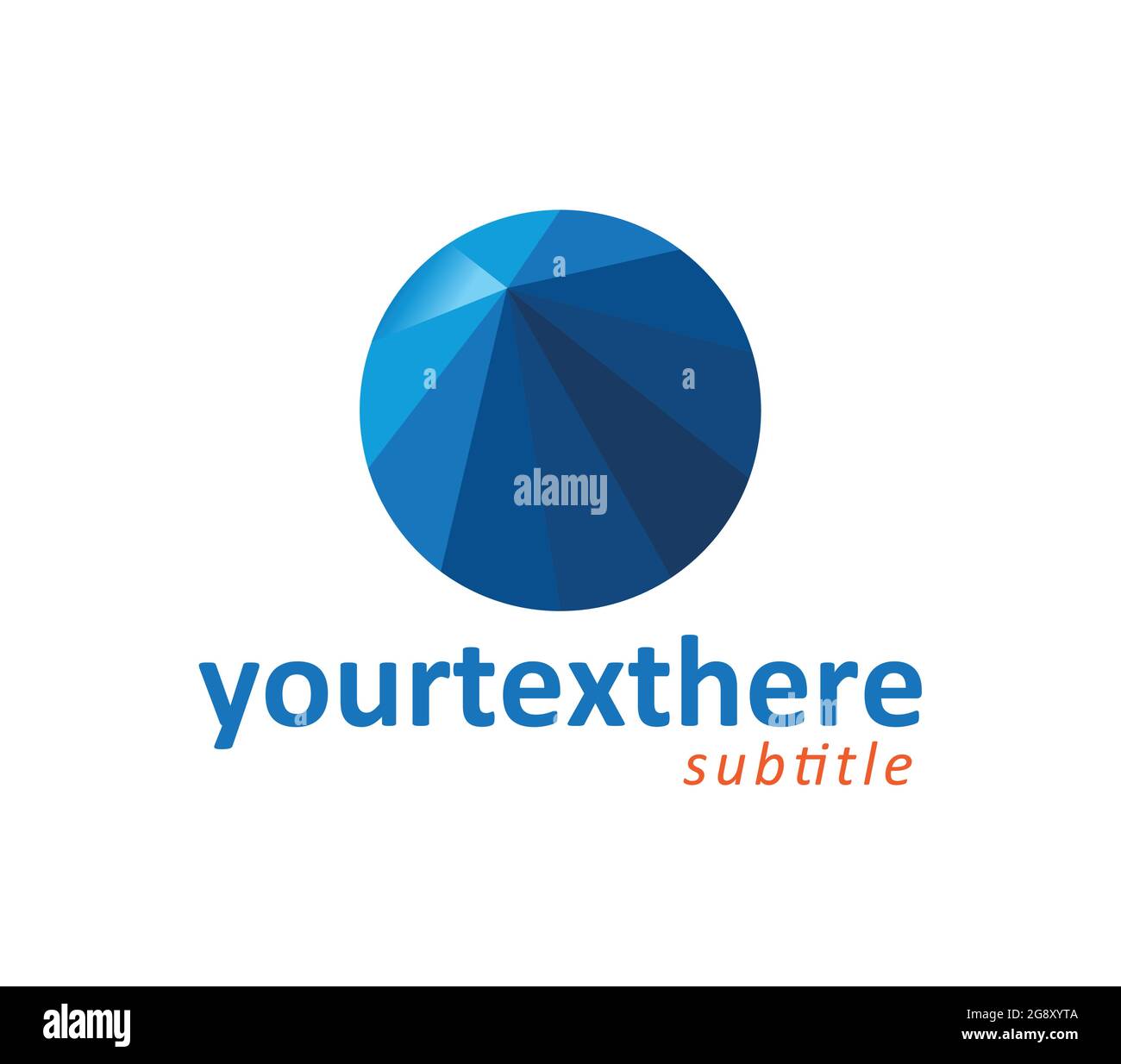 Logo showing a blue cone viewed from above Stock Vector Image & Art - Alamy