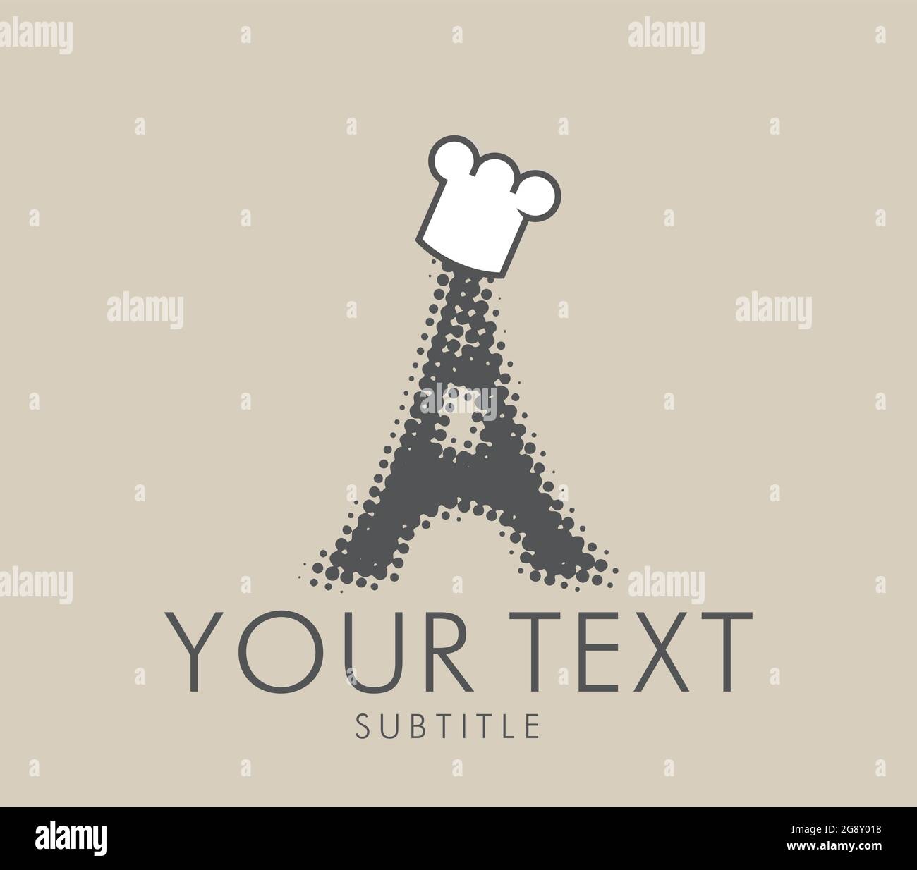 Eiffel tower wearing a chefs hat. French restaurant logo Stock Vector ...