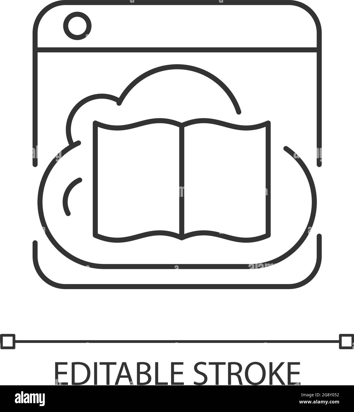 Digital library logo Black and White Stock Photos & Images - Alamy