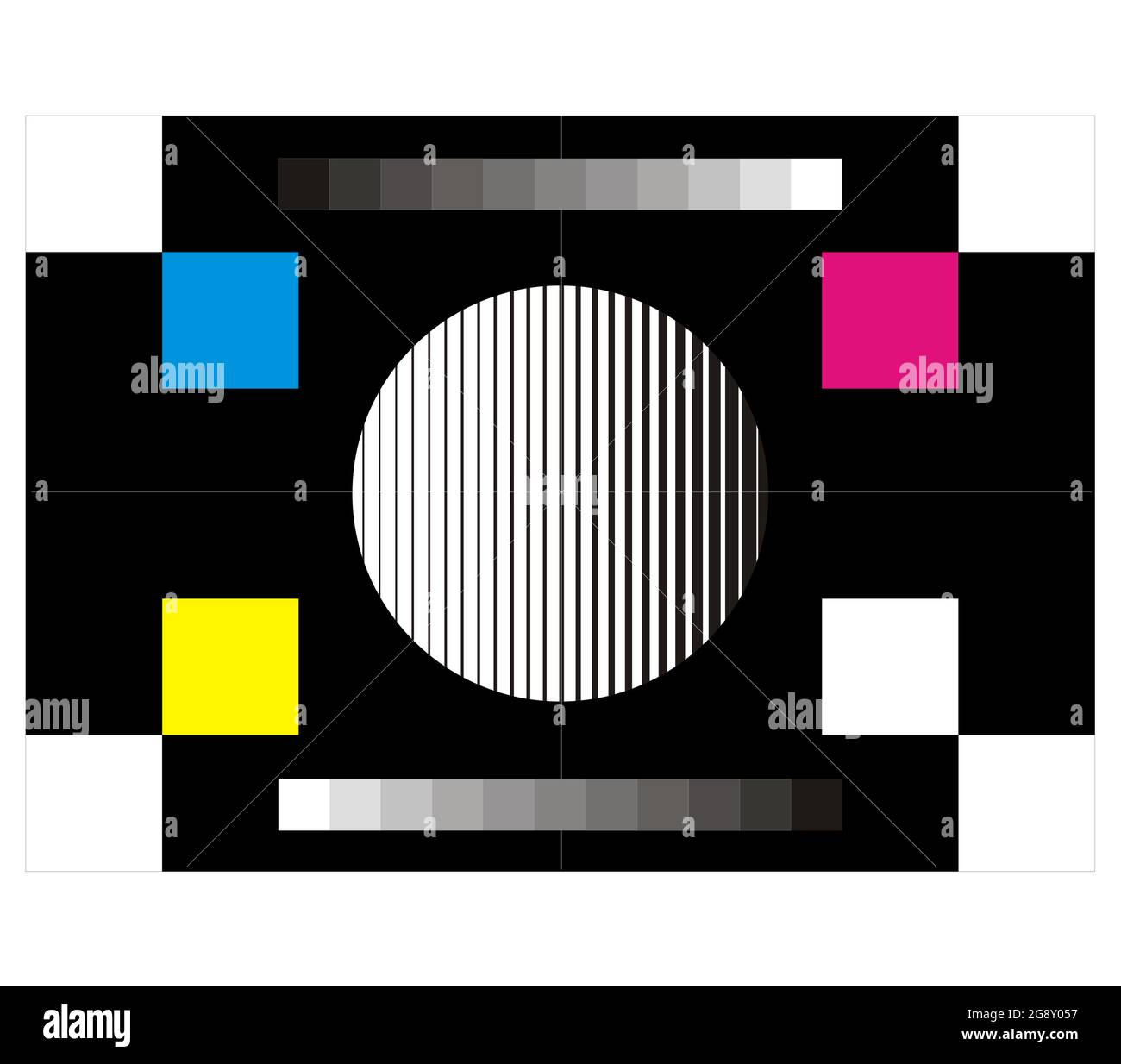 Standard television control board. Color and grey Stock Vector Image ...