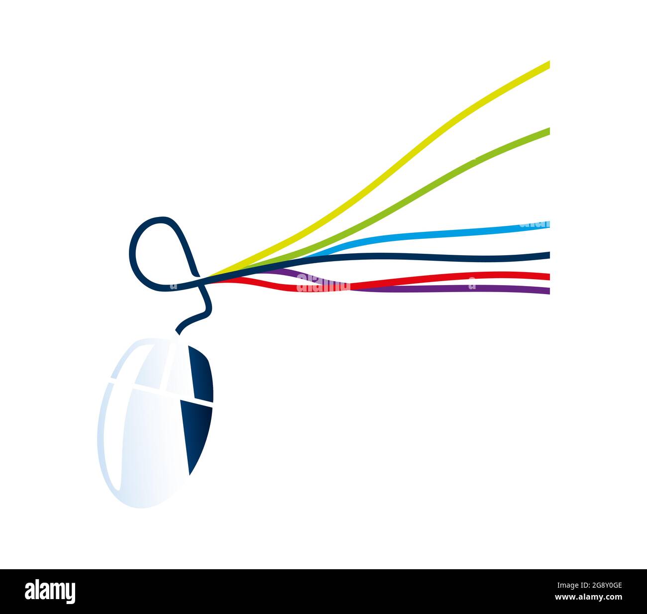 Network wires cut Stock Vector Images - Alamy