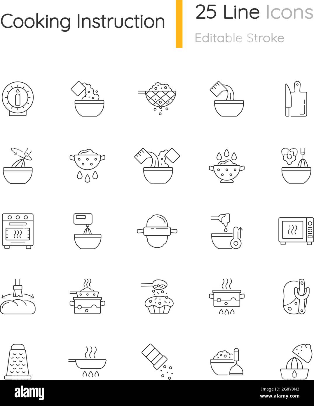 Culinary instruction Stock Vector Images - Alamy