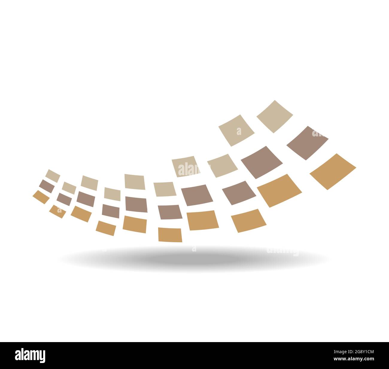 Wallpaper wall rolled up Stock Vector Images - Alamy