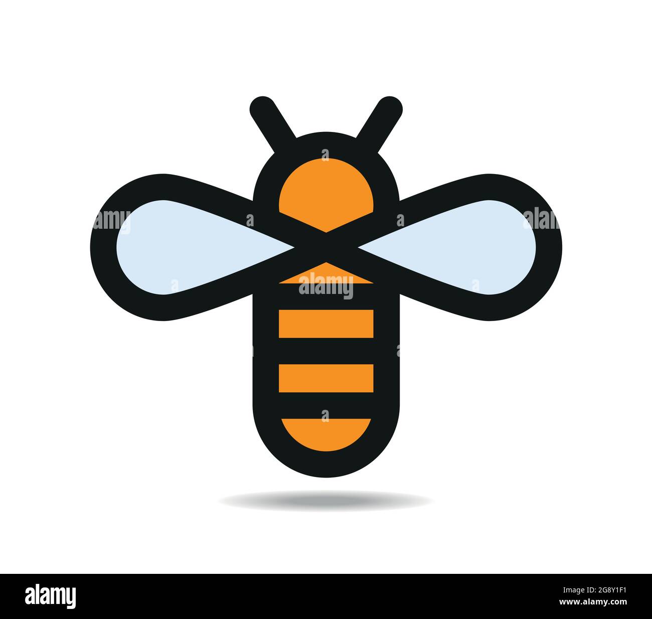 Bee linear drawing. Honey comb. Wasp Stock Vector Image & Art - Alamy