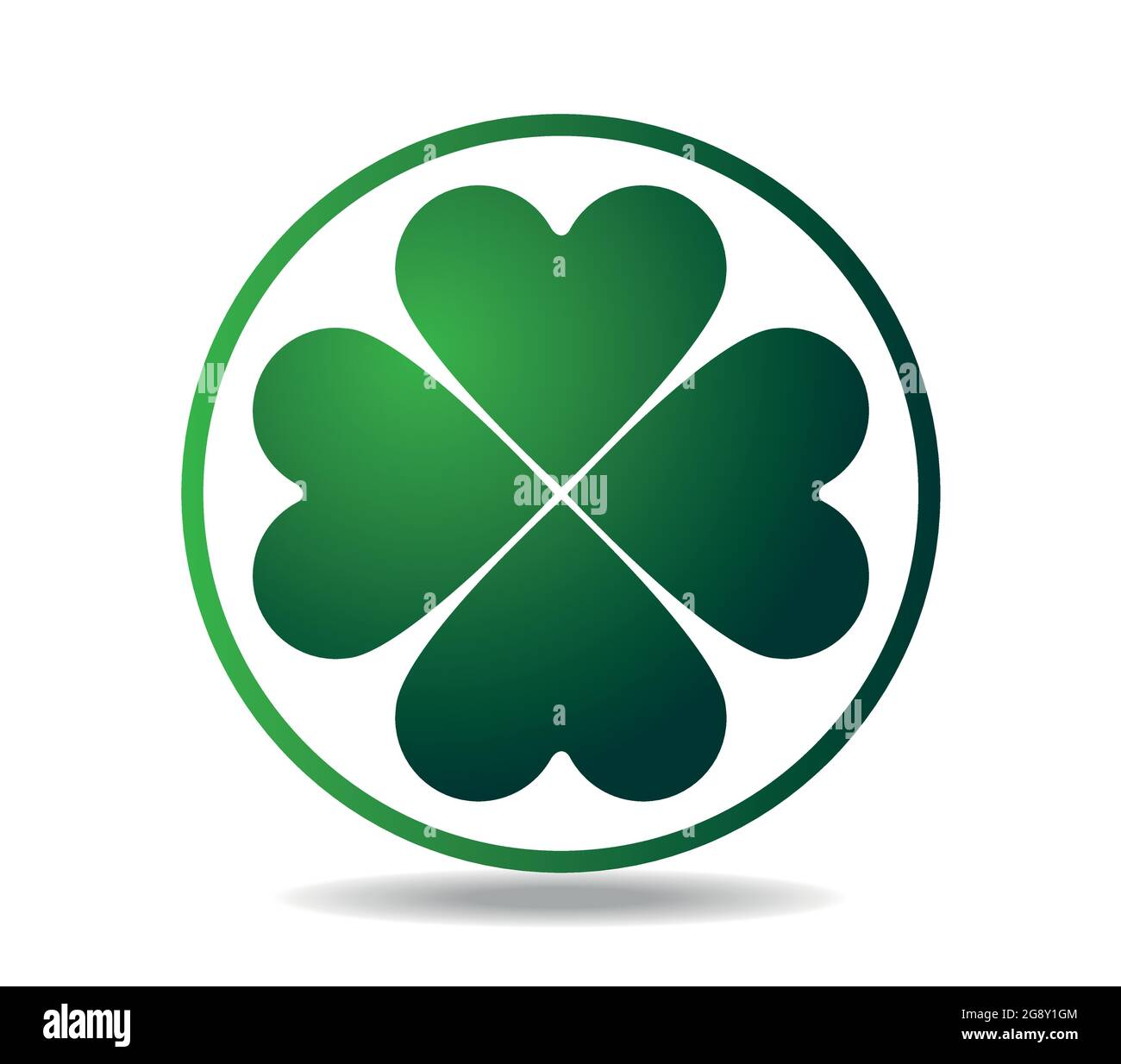 Four leaf clover logo sign symbol Stock Vector Image & Art - Alamy
