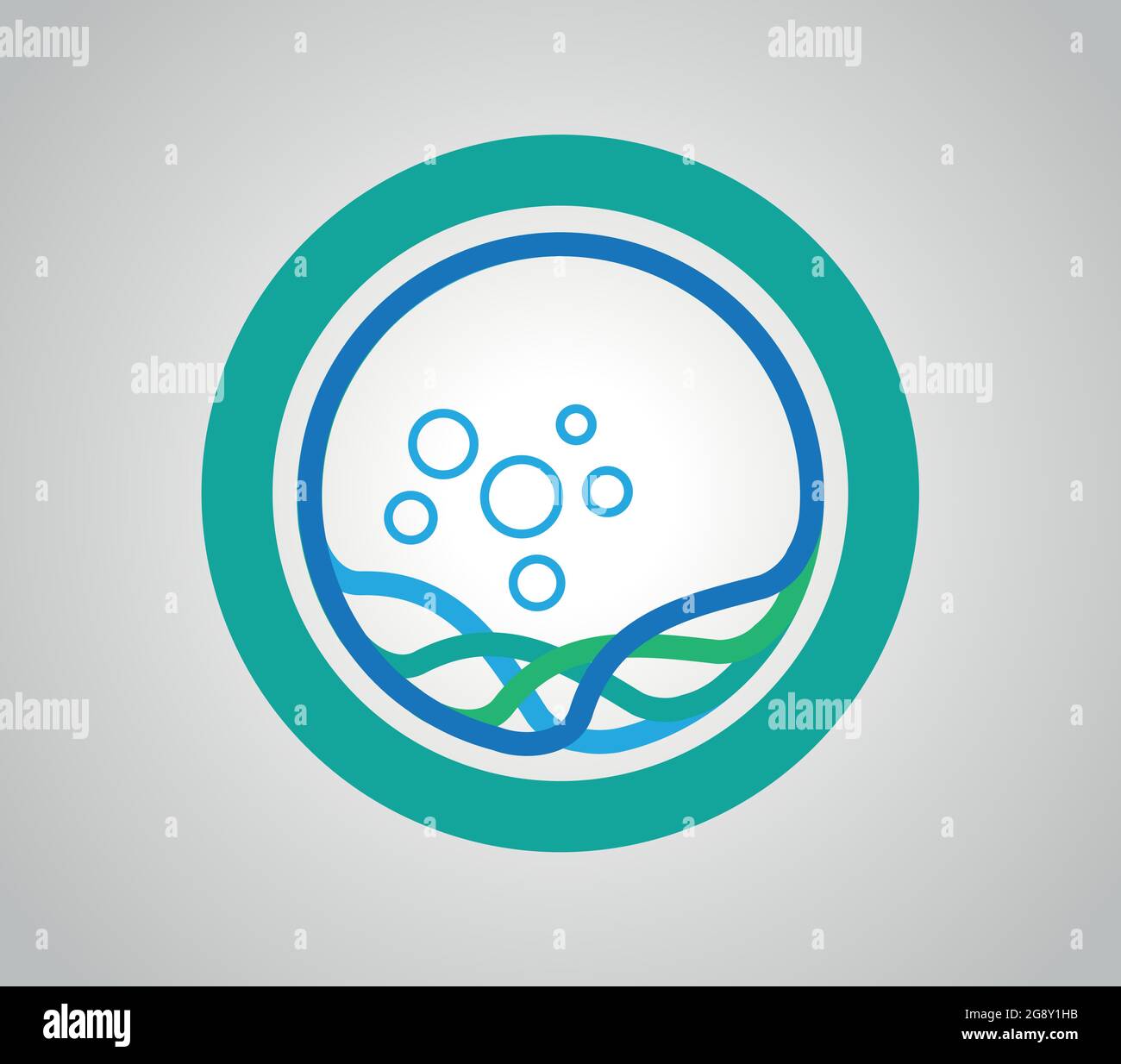 Swirling water. Clean and washing and laundry logo Stock Vector Image ...