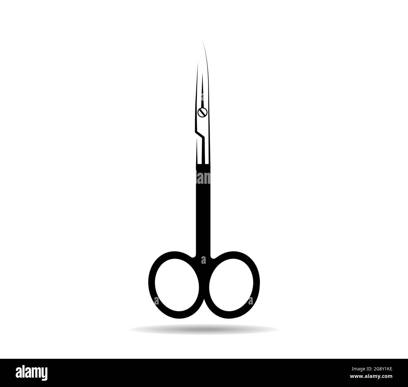 Hand black scissors in Cut Out Stock Images & Pictures - Alamy
