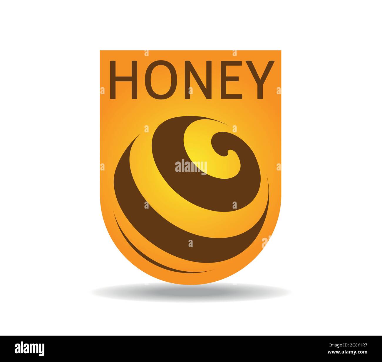 Honey label logo. Honey comb Stock Vector Image & Art - Alamy