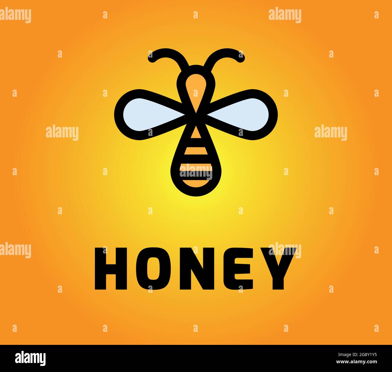 Bee Linear Drawing Honey Comb Stock Vector Image And Art Alamy