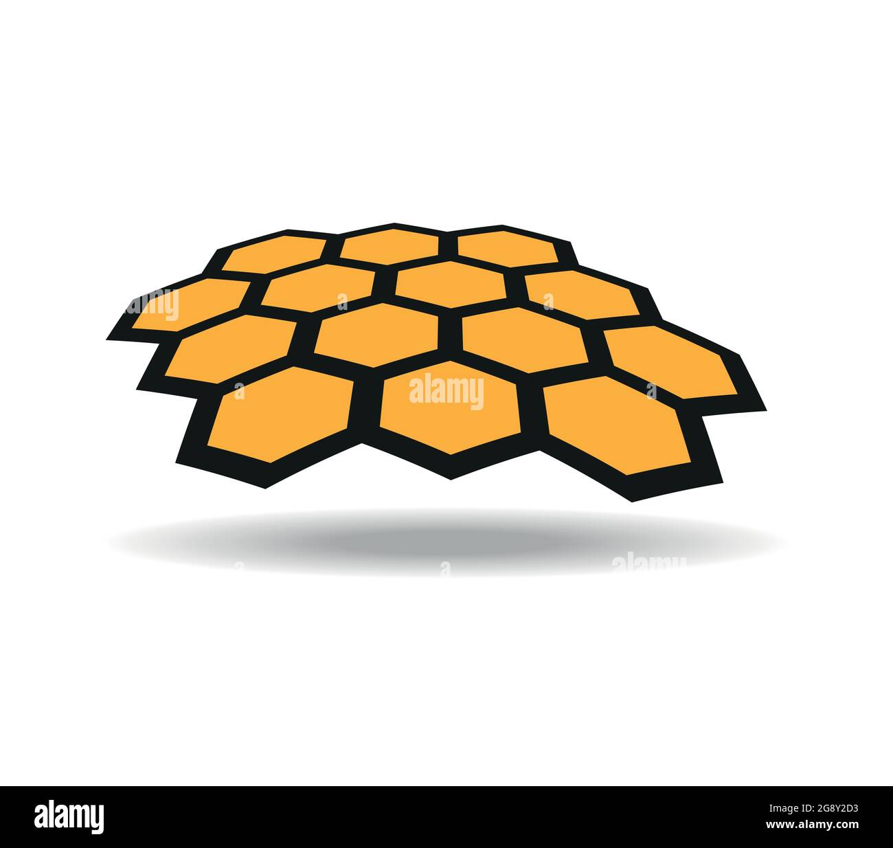 Honey comb bellied curved. Bees Stock Vector Image & Art - Alamy