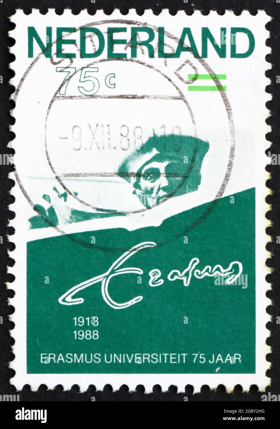 NETHERLANDS - CIRCA 1988: a stamp printed in the Netherlands shows ...