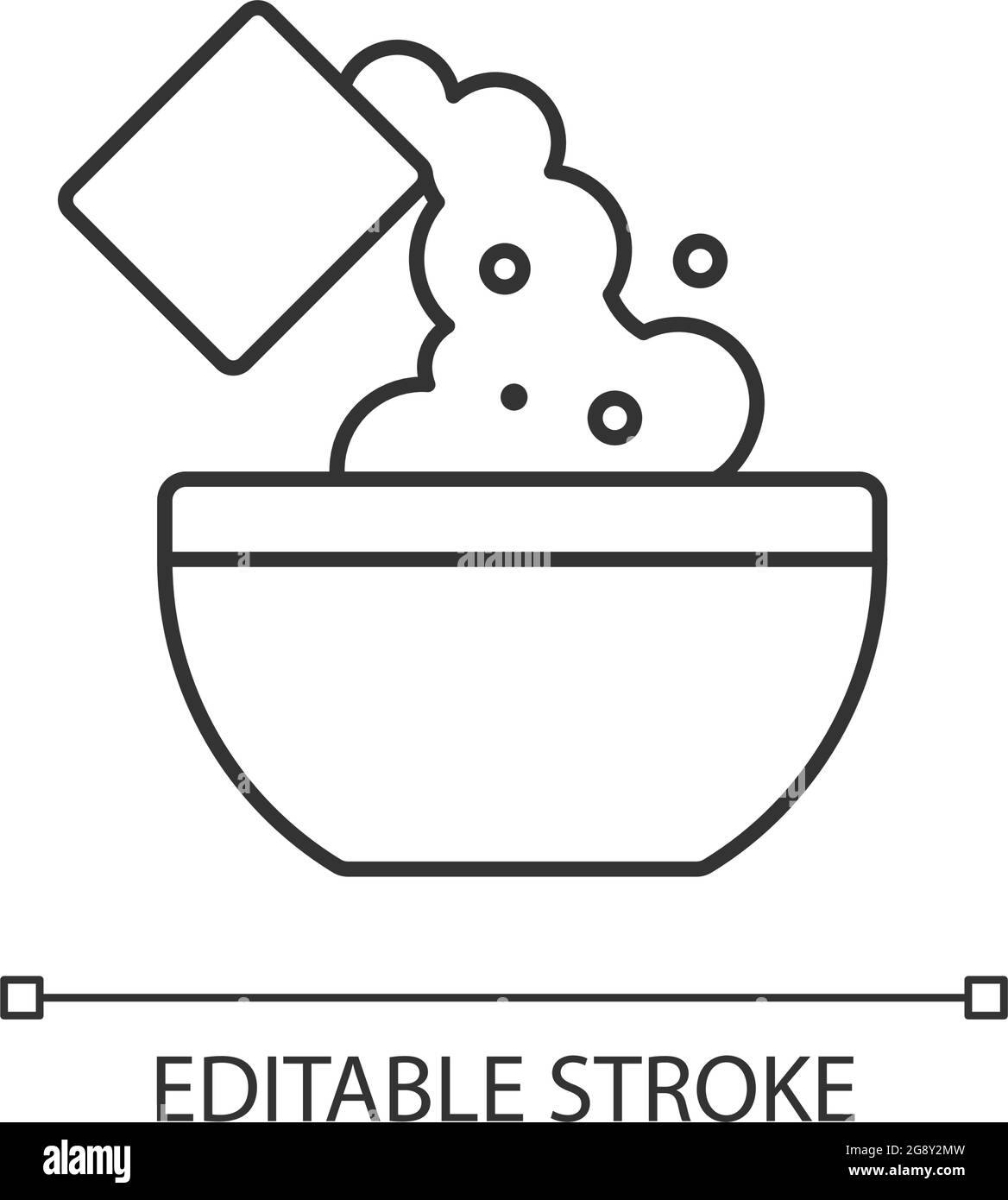 Add cooking ingredient linear icon Stock Vector Image & Art - Alamy