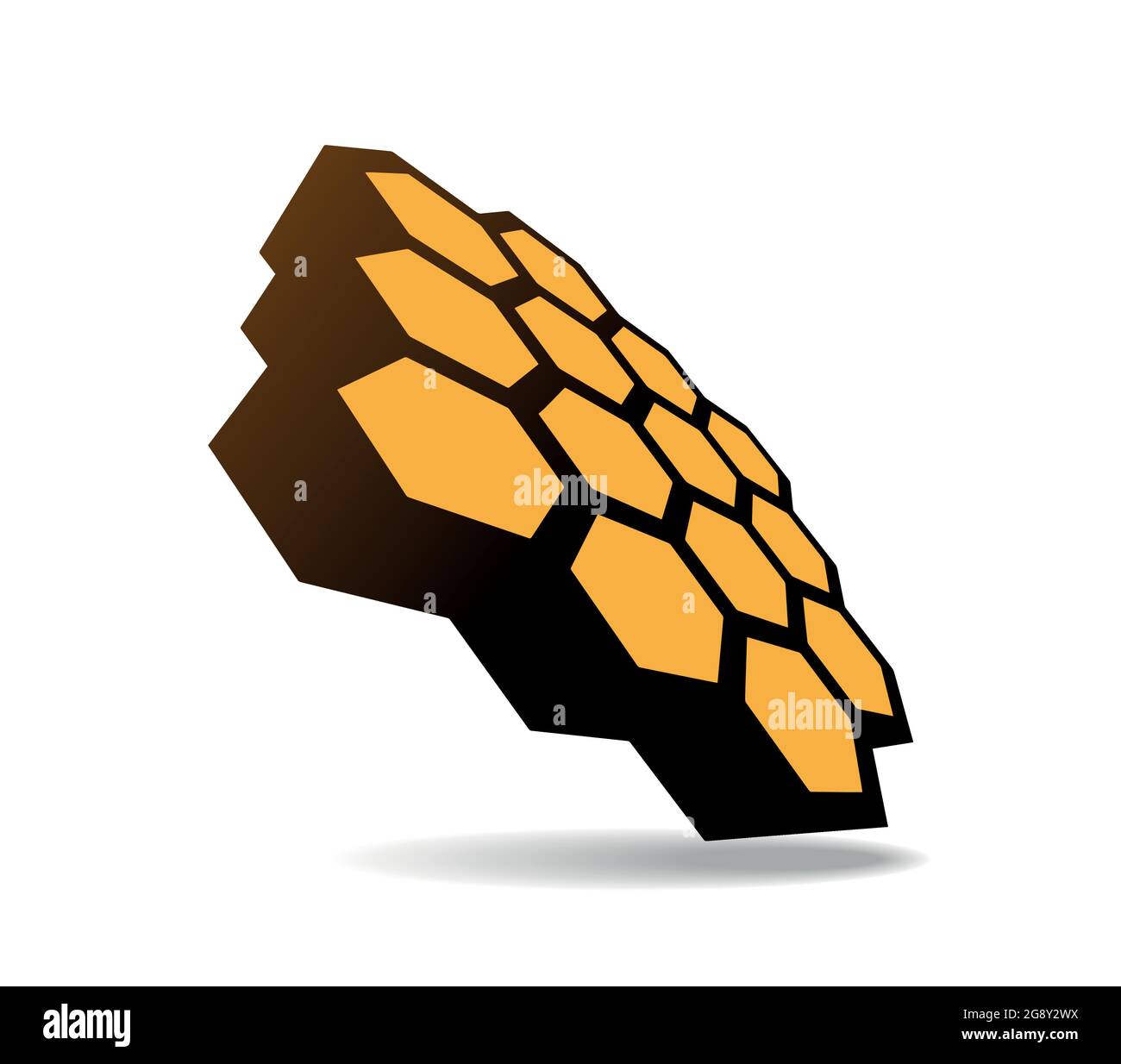 Honey comb bellied curved. Bees Stock Vector Image & Art - Alamy