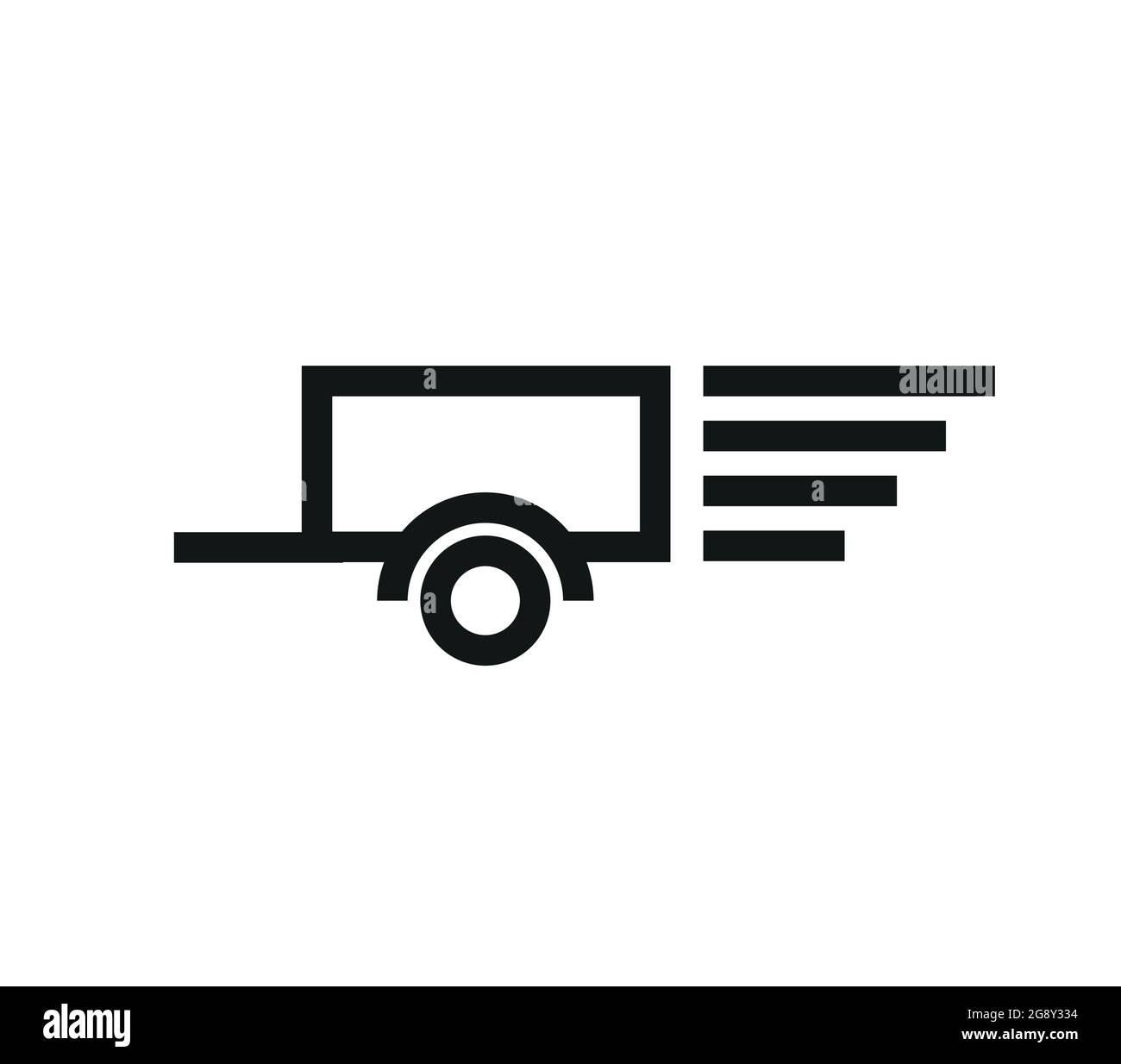 Silhouette truck small cargo hi-res stock photography and images - Alamy