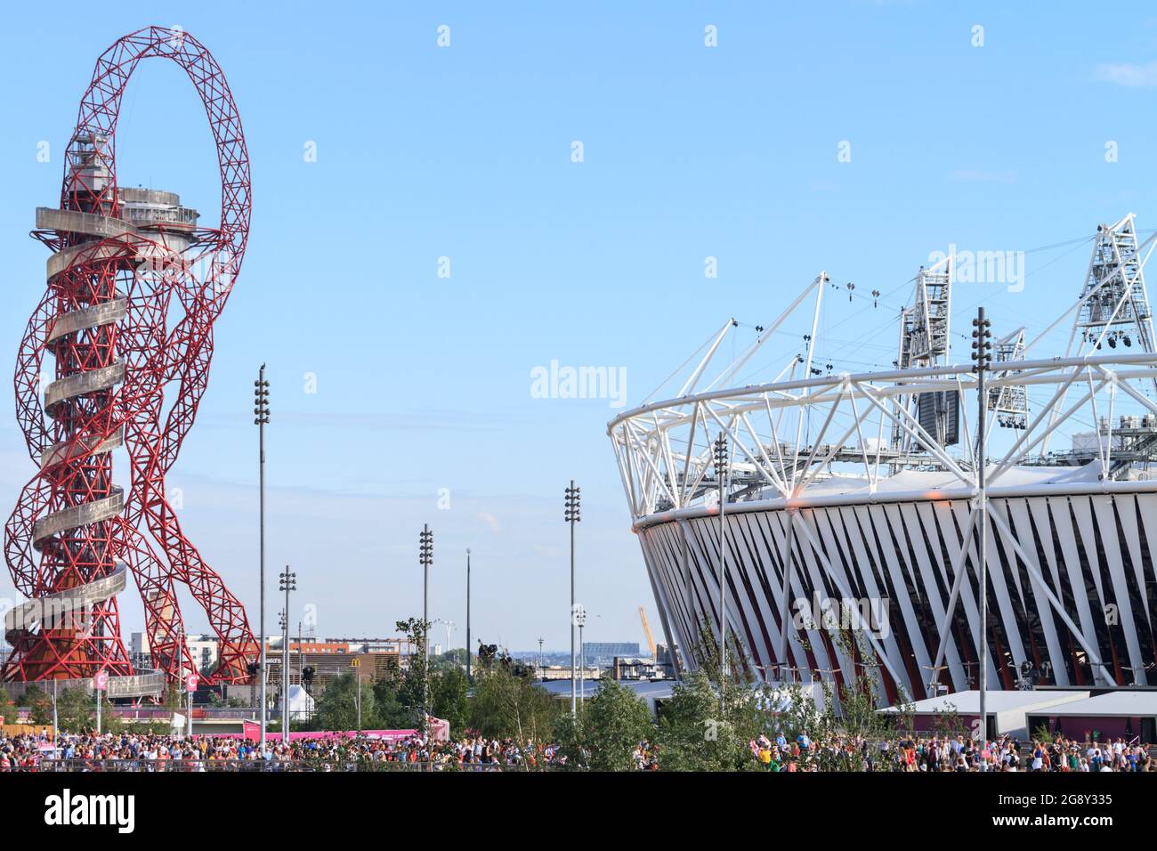 The ArcelorMittal Orbit Tower and Olympic Stadium, Olympic Park ...