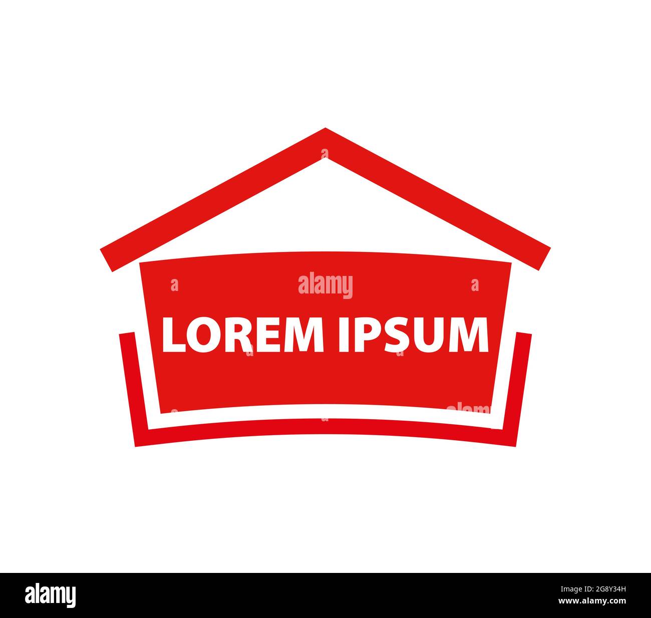 Logo with a house. Roof and foundation insulation Stock Vector Image ...