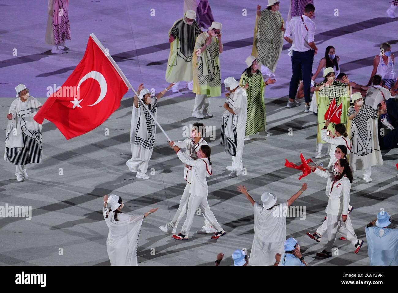 Turkey delegation (TUR), JULY 23, 2021 : Tokyo 2020 Olympic Games ...