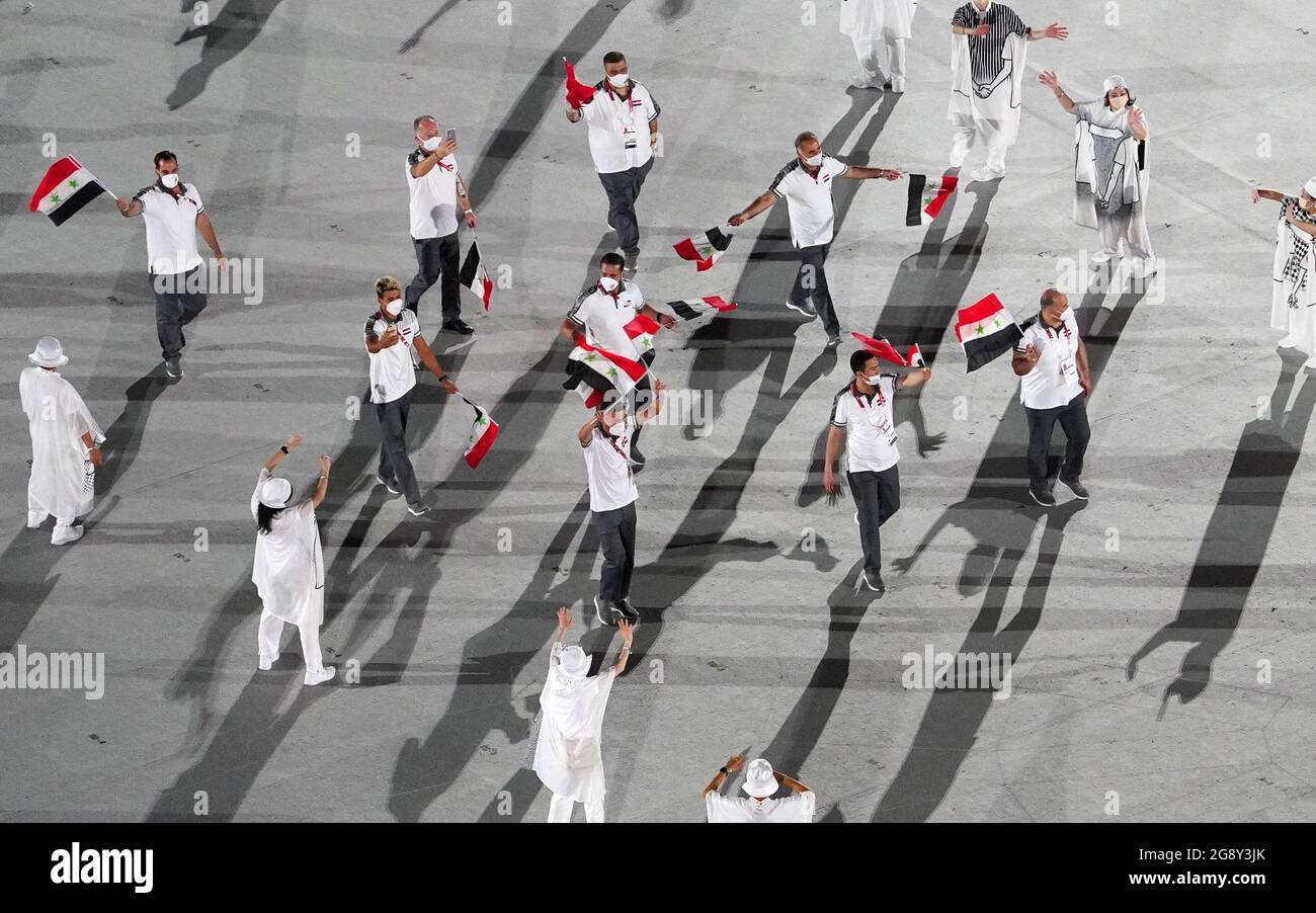 Tokyo, Japan. July 23 2021: Tokyo, Japan. July 23 2021: Syria's ...