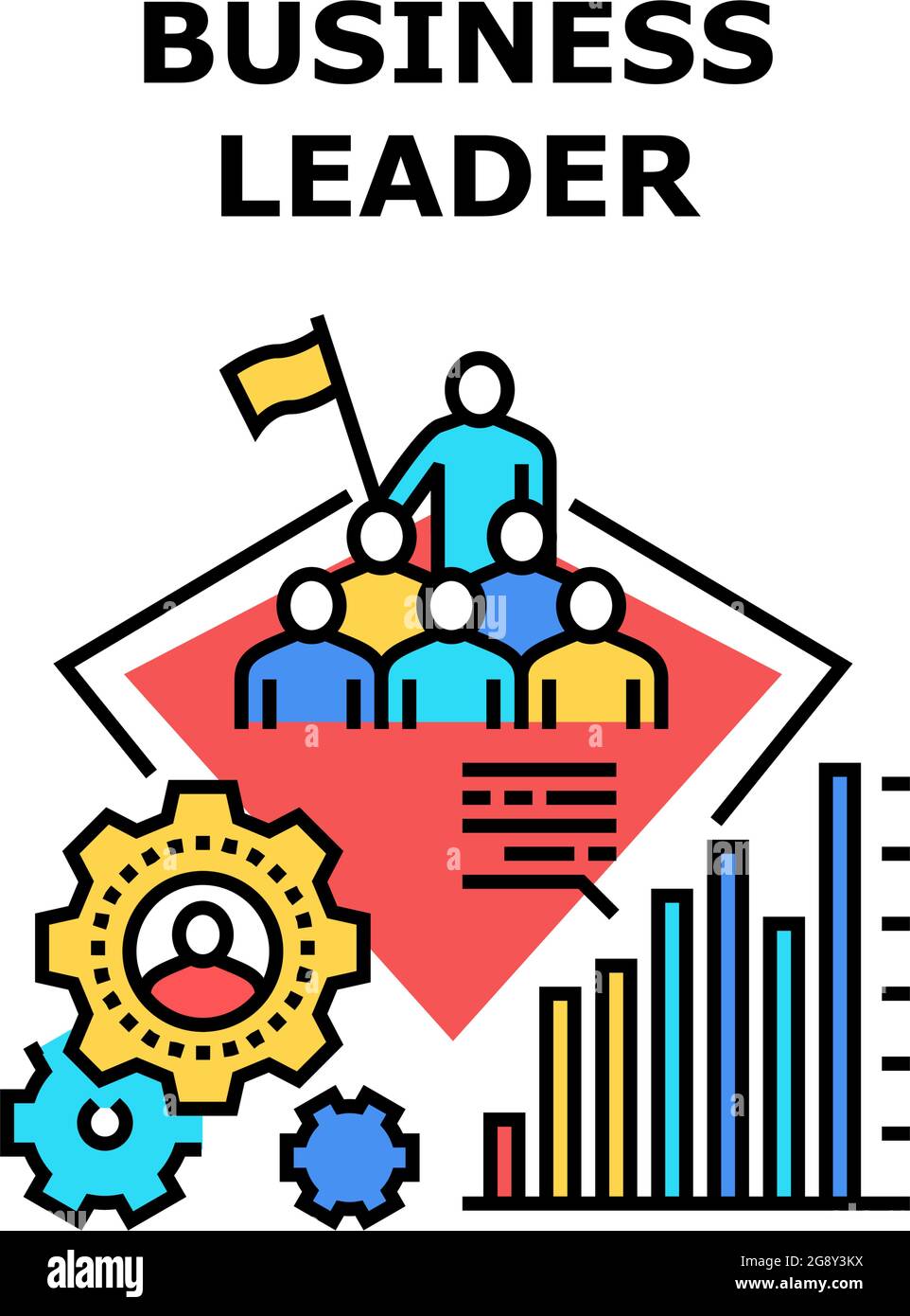 Business Leader Vector Concept Color Illustration Stock Vector Image ...