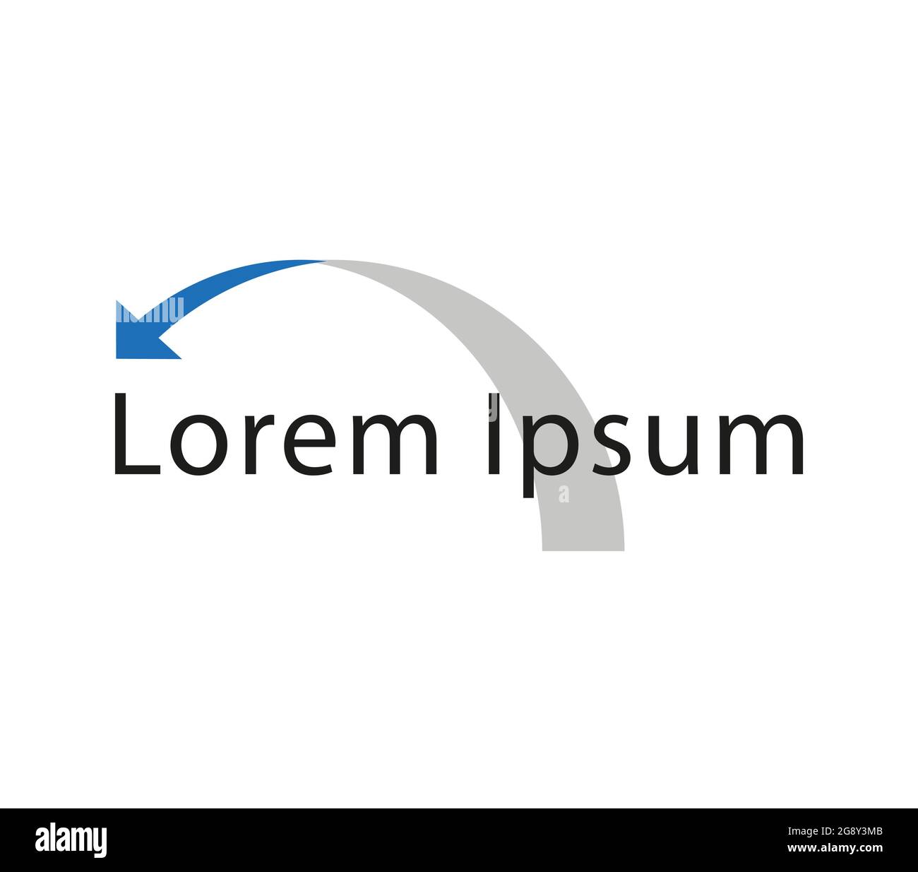 Ready logo with bended green grey arrow Stock Vector Image & Art - Alamy