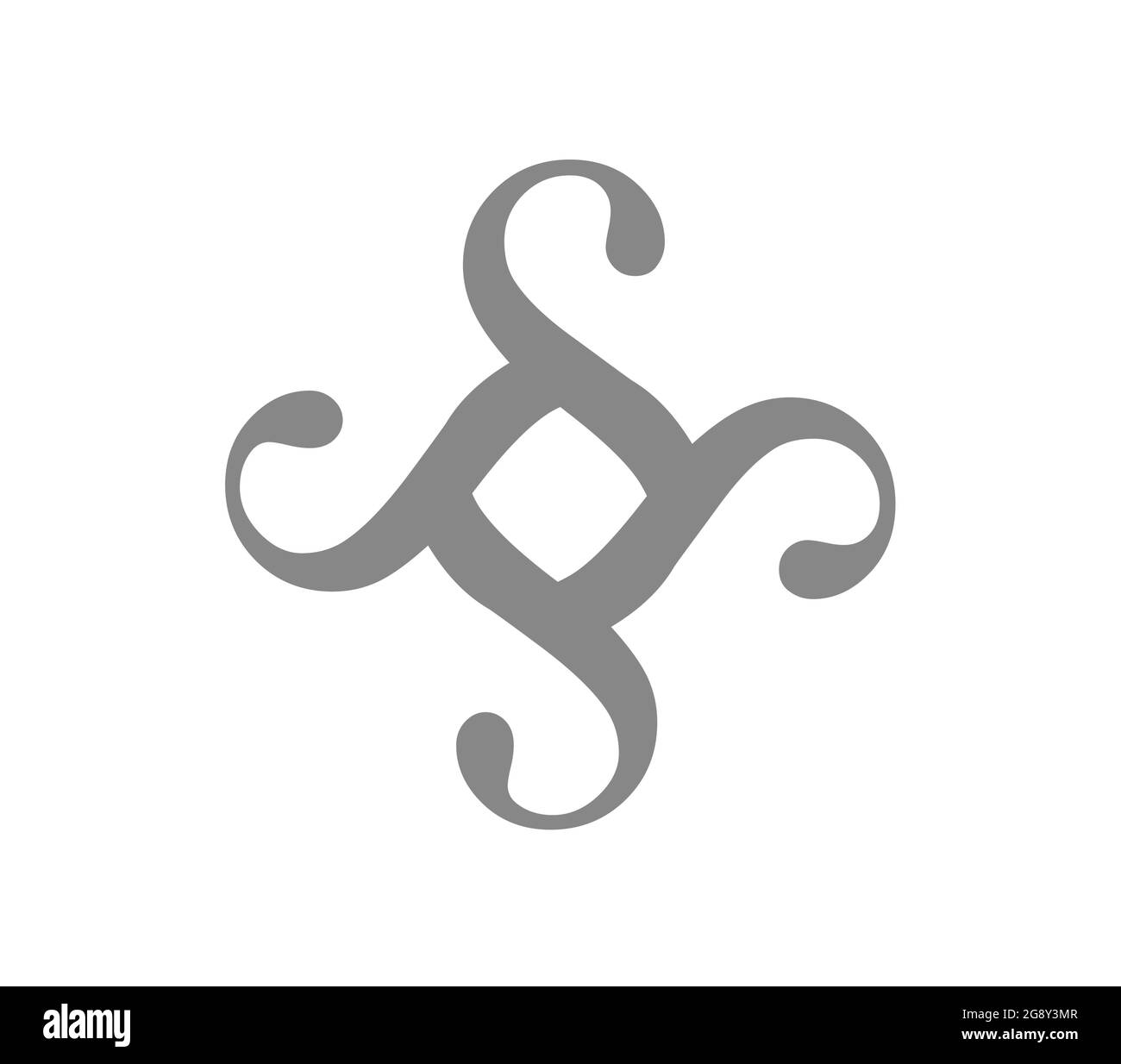 Paragraph sign rotated two times. Grey Stock Vector Image & Art - Alamy