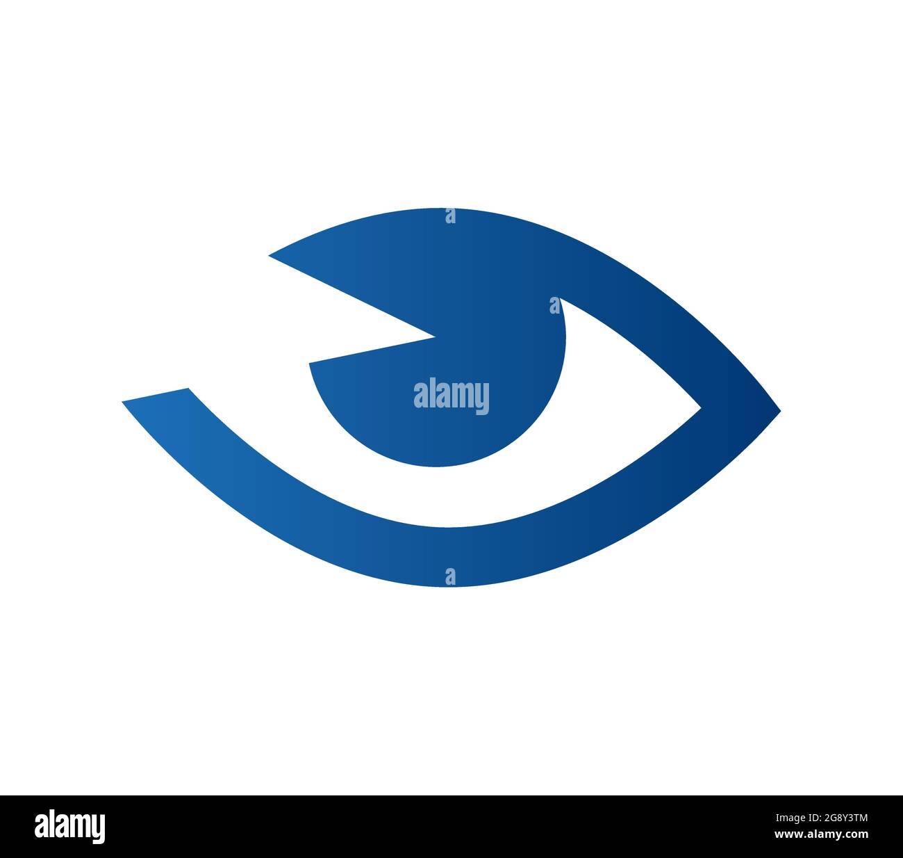 Stylized eye in blues, looking - observation Stock Vector Image & Art ...