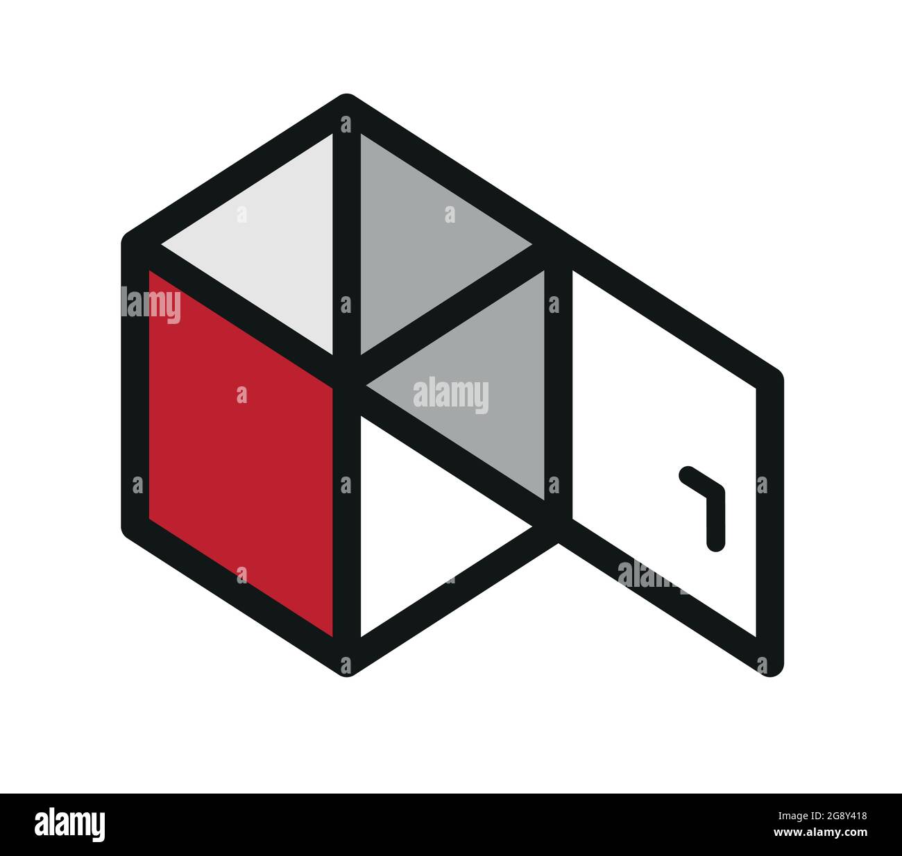 Cube Door Stock Vector Images - Alamy