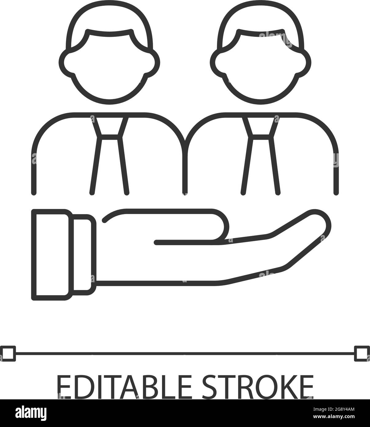 Support linear icon Stock Vector Image & Art - Alamy