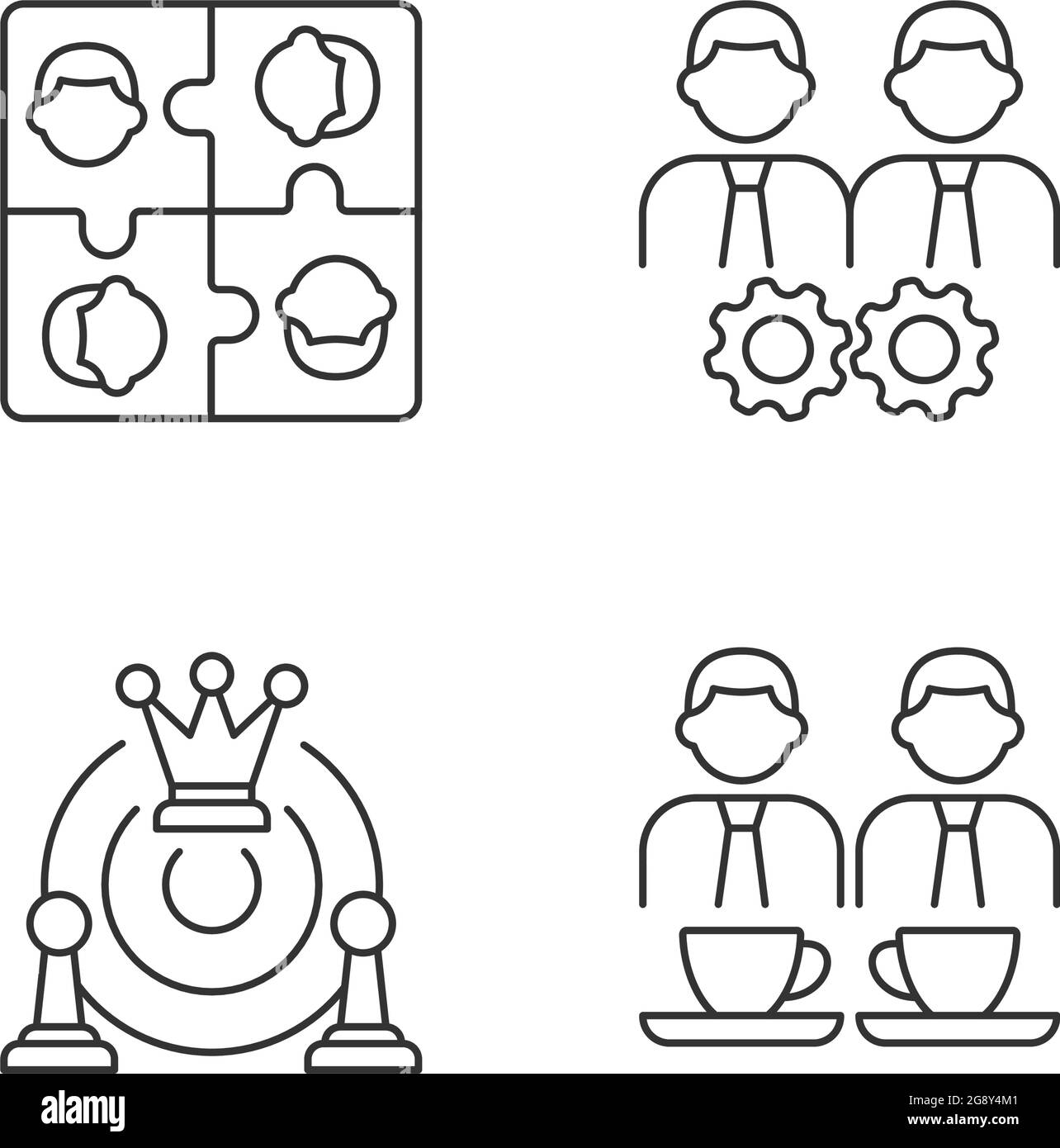 Office team building activity Stock Vector Images - Alamy