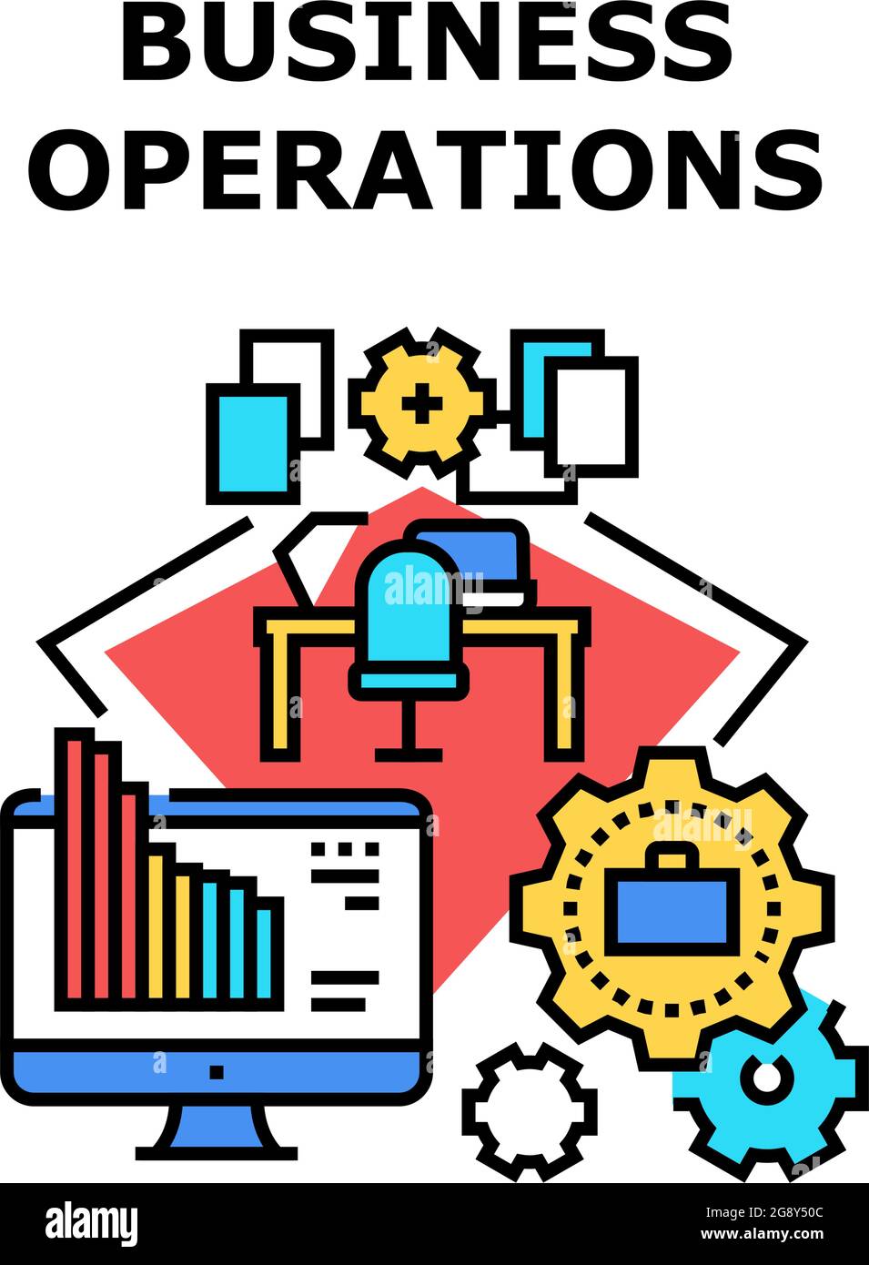 Financial Business Operations Vector Concept Color Stock Vector Image ...