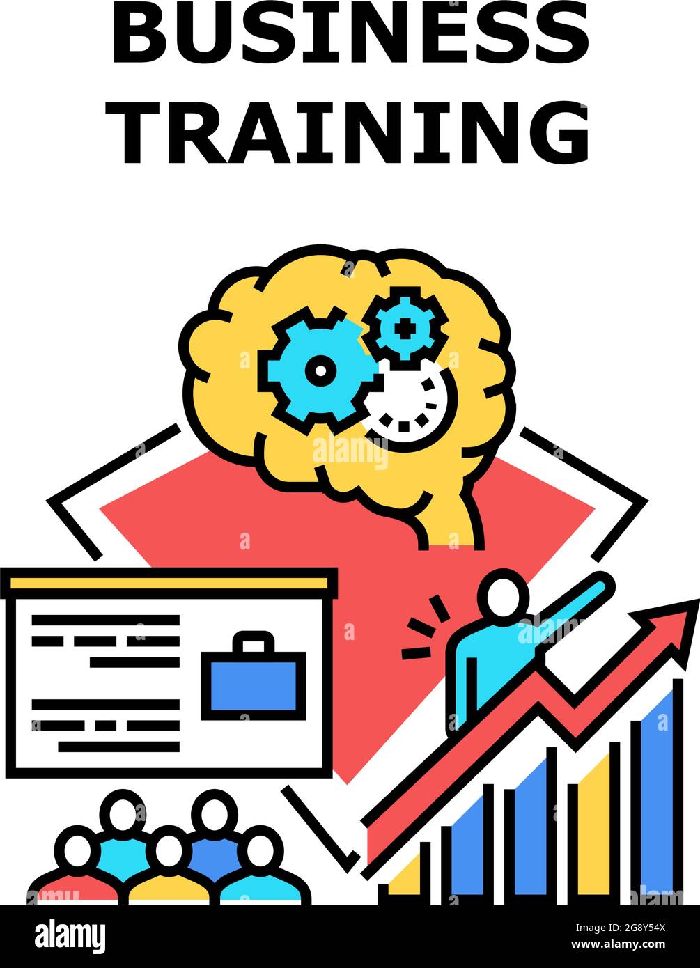 Educational Business Training Vector Concept Color Stock Vector Image ...