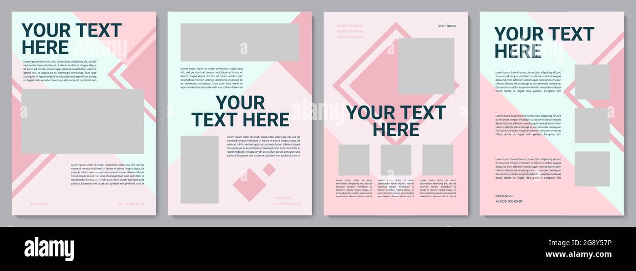 Pink feminine brochure template Stock Vector Image & Art - Alamy