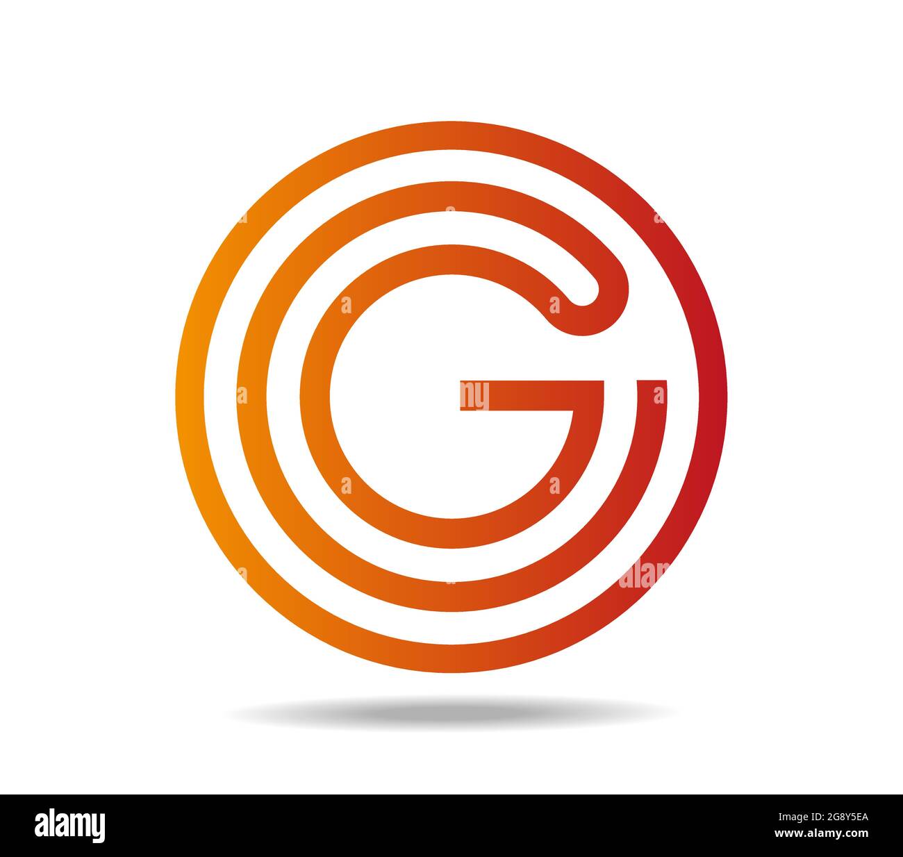 Letter G in linear shape of a maze Stock Vector Image & Art - Alamy
