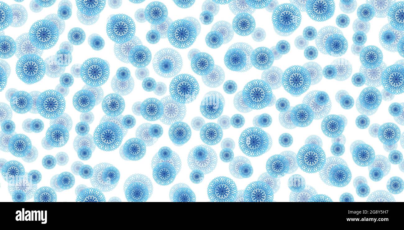 Winter seamless pattern with colorful gradient snowflakes on white ...