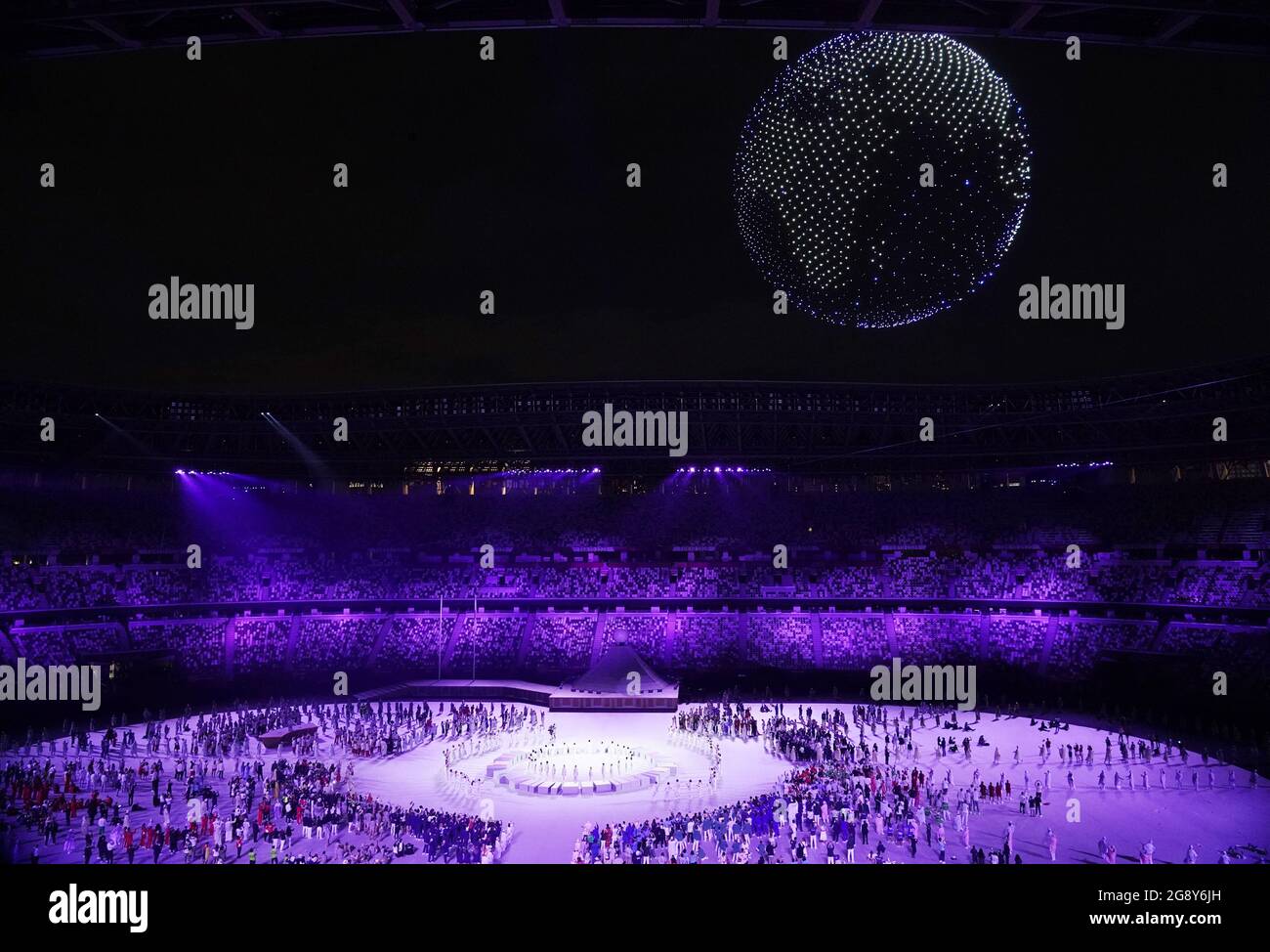 Tokyo, Japan. 23rd July, 2021. Performances take place at the Opening ...