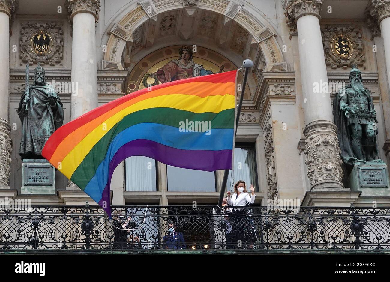 Hamburg, Germany. 23rd July, 2021. Carola Veit (SPD), President of the ...