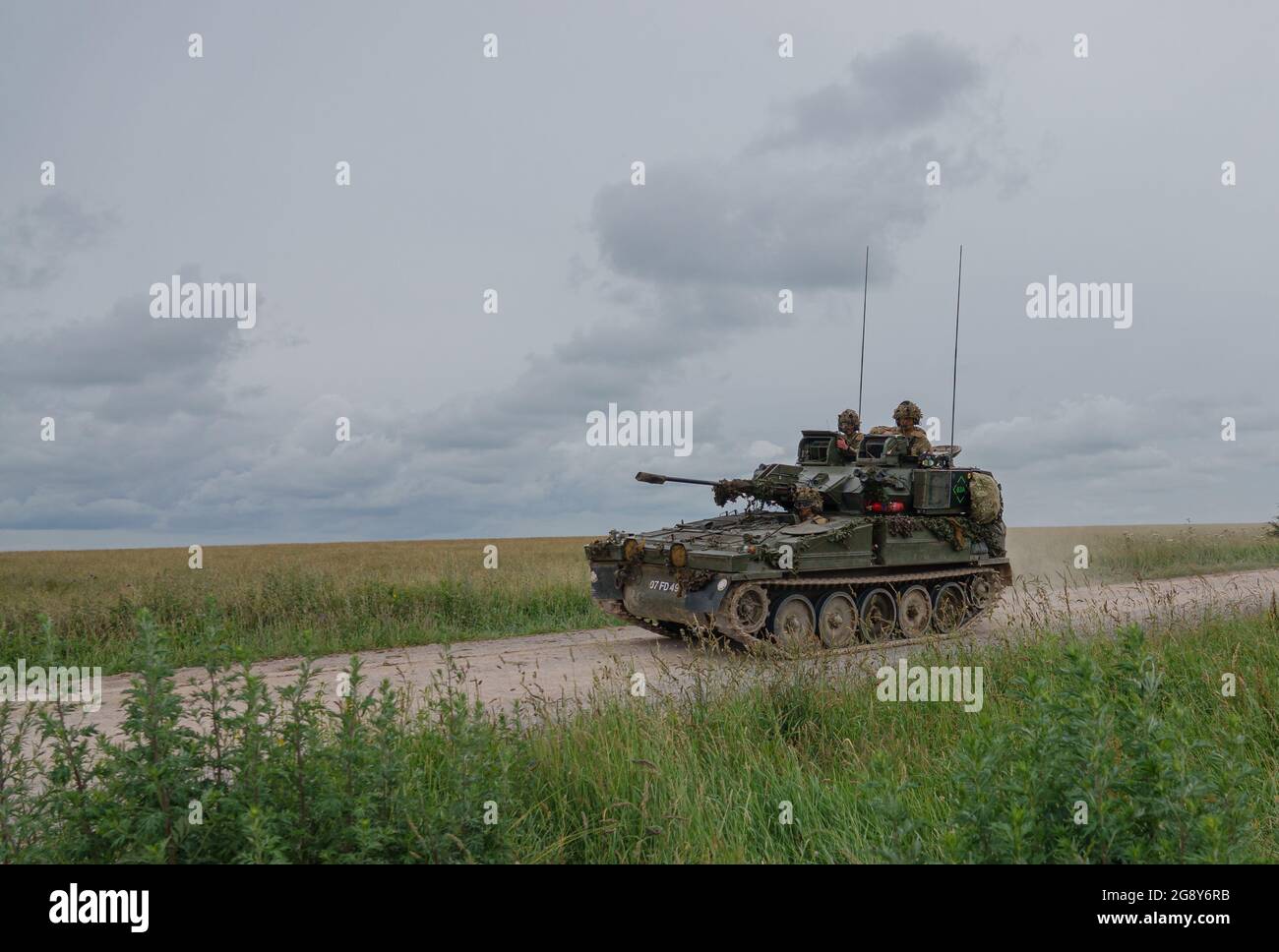 british army FV107 Scimitar armoured tracked military reconnaissance ...