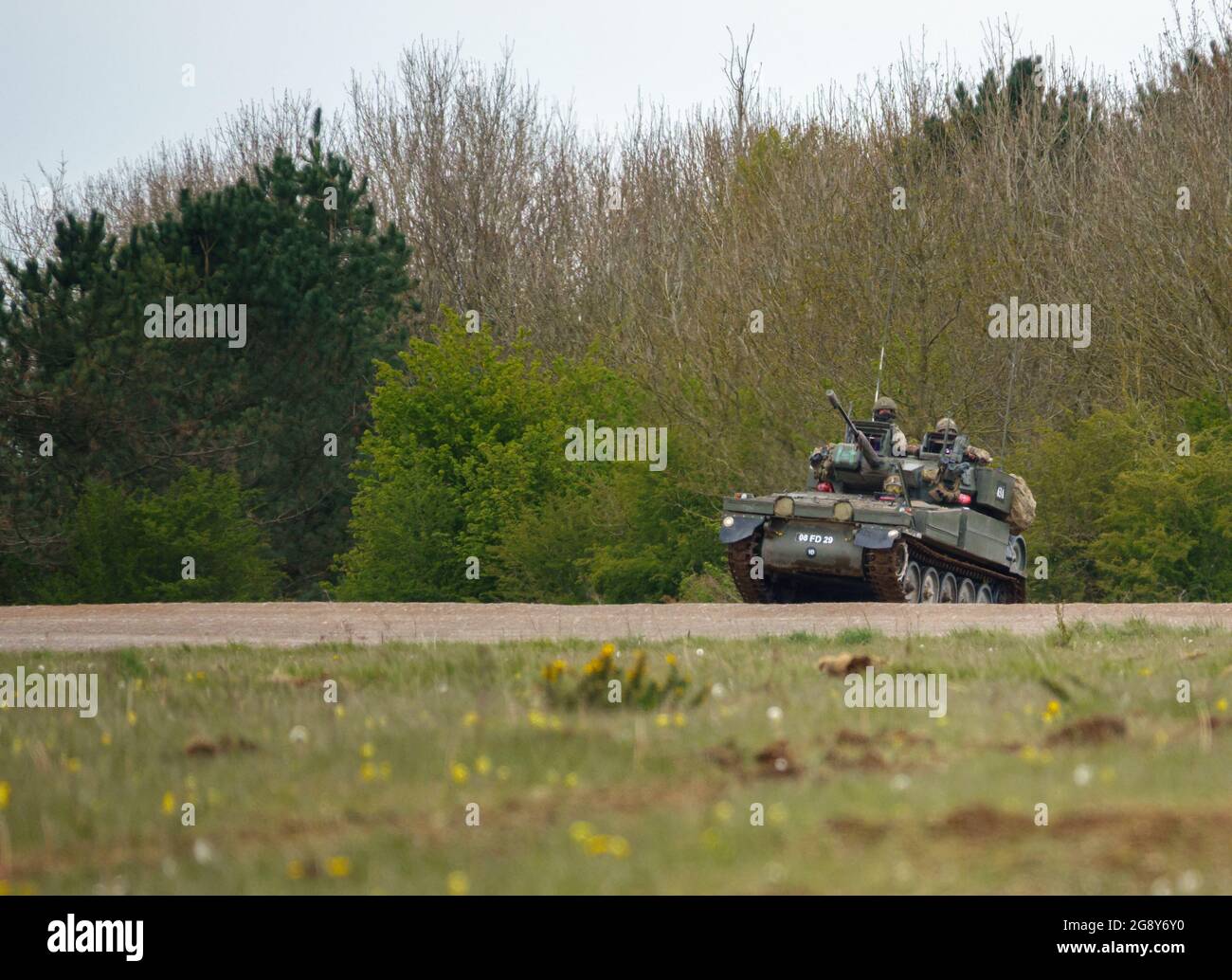 british army FV107 Scimitar armoured tracked military reconnaissance ...