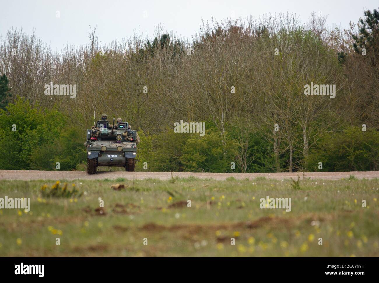 british army FV107 Scimitar armoured tracked military reconnaissance ...