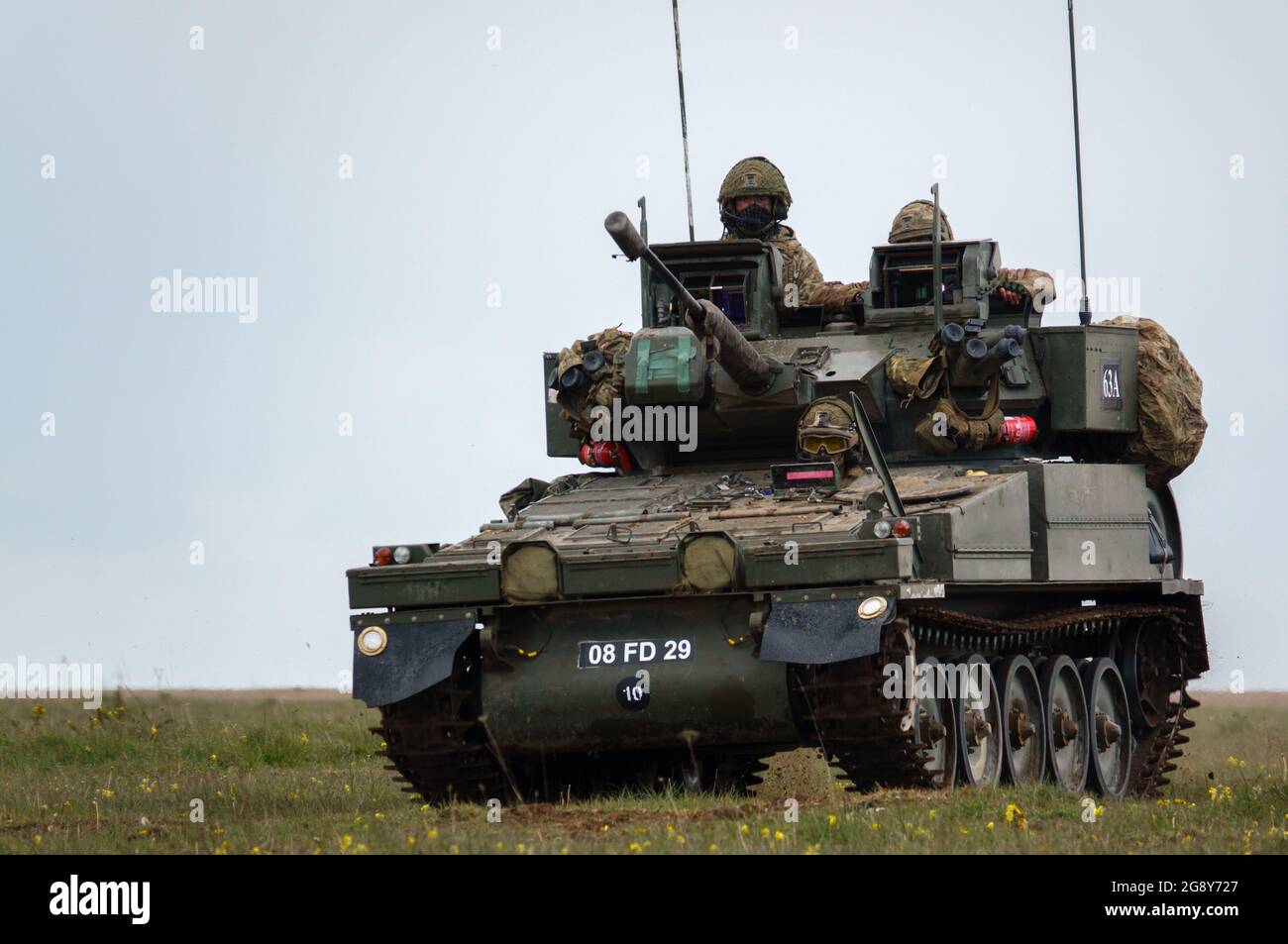 british army FV107 Scimitar armoured tracked military reconnaissance ...