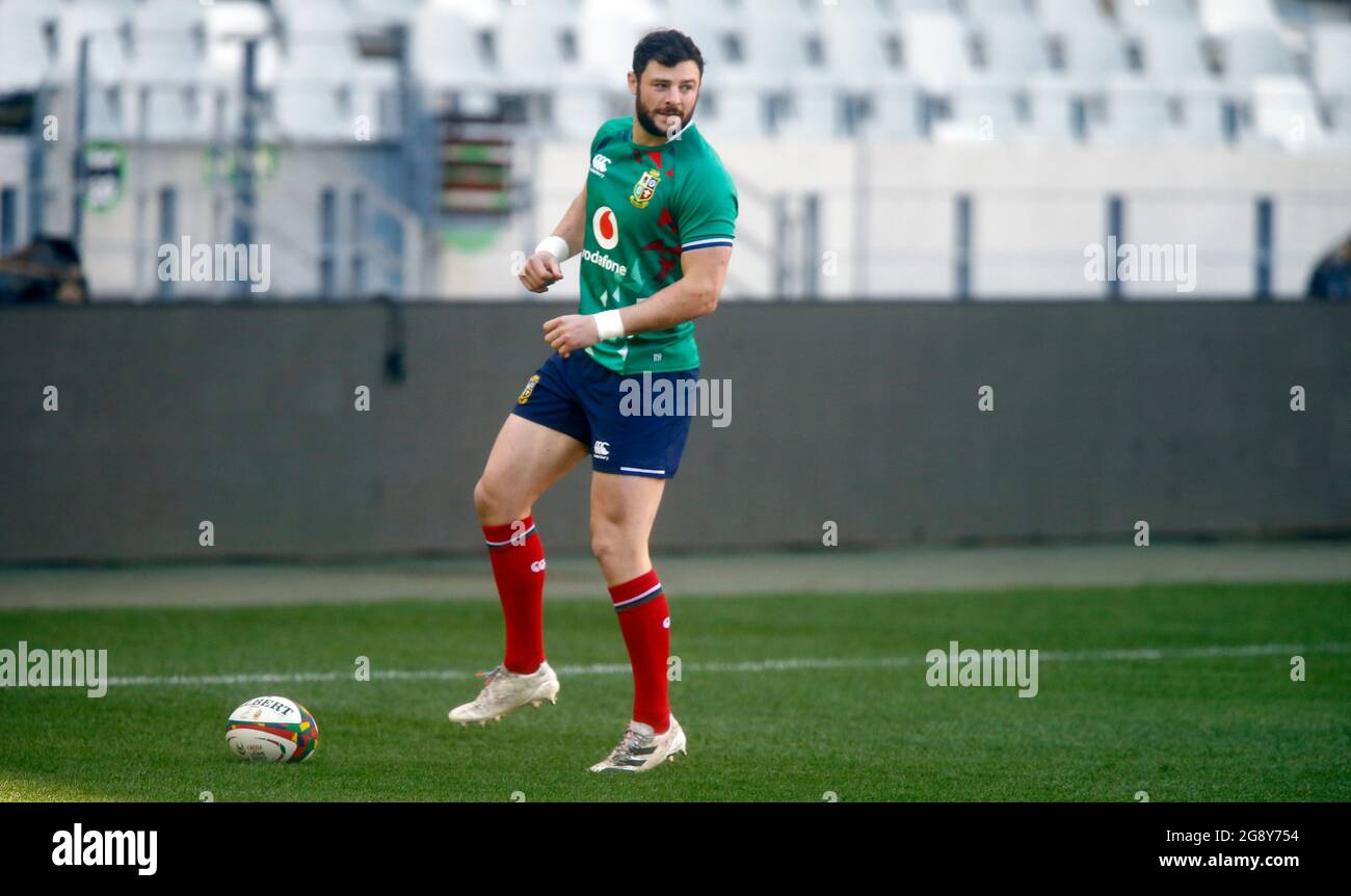 Robbie Henshaw of the British & Irish Lions during the captains run at ...