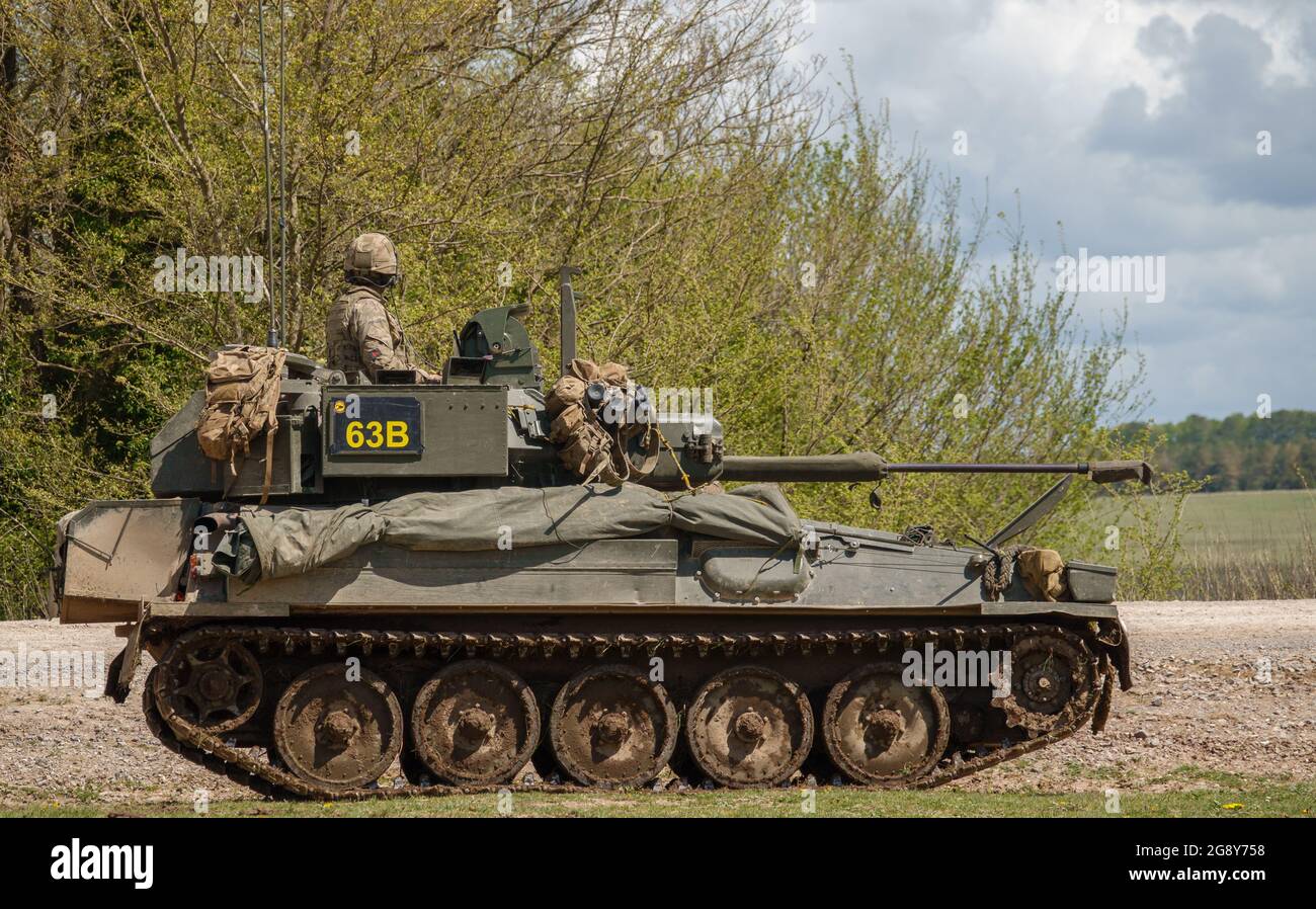 british army FV107 Scimitar armoured tracked military reconnaissance ...