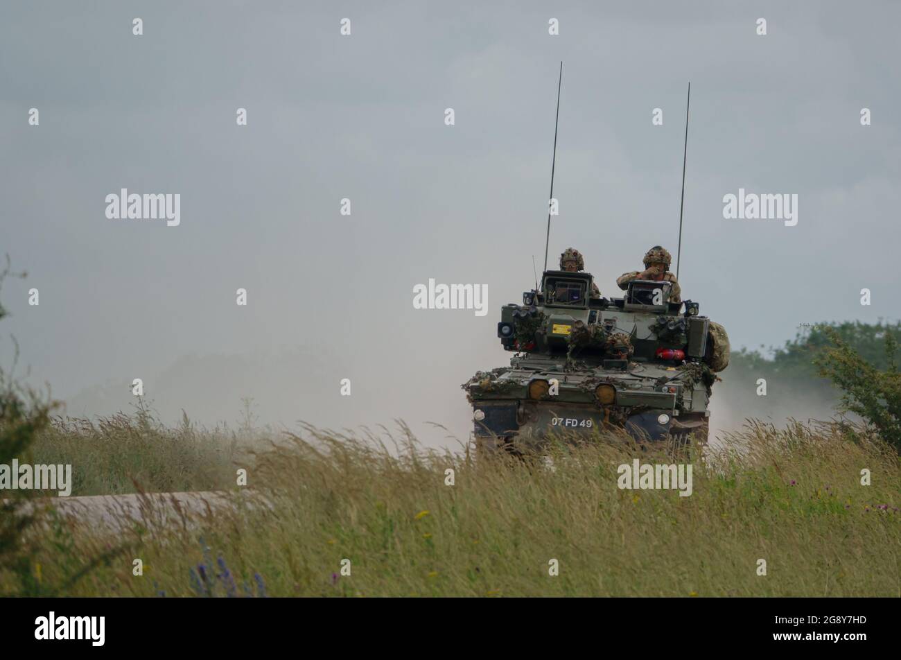 british army FV107 Scimitar armoured tracked military reconnaissance ...