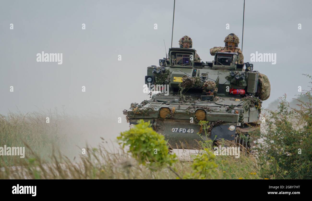 british army FV107 Scimitar armoured tracked military reconnaissance ...