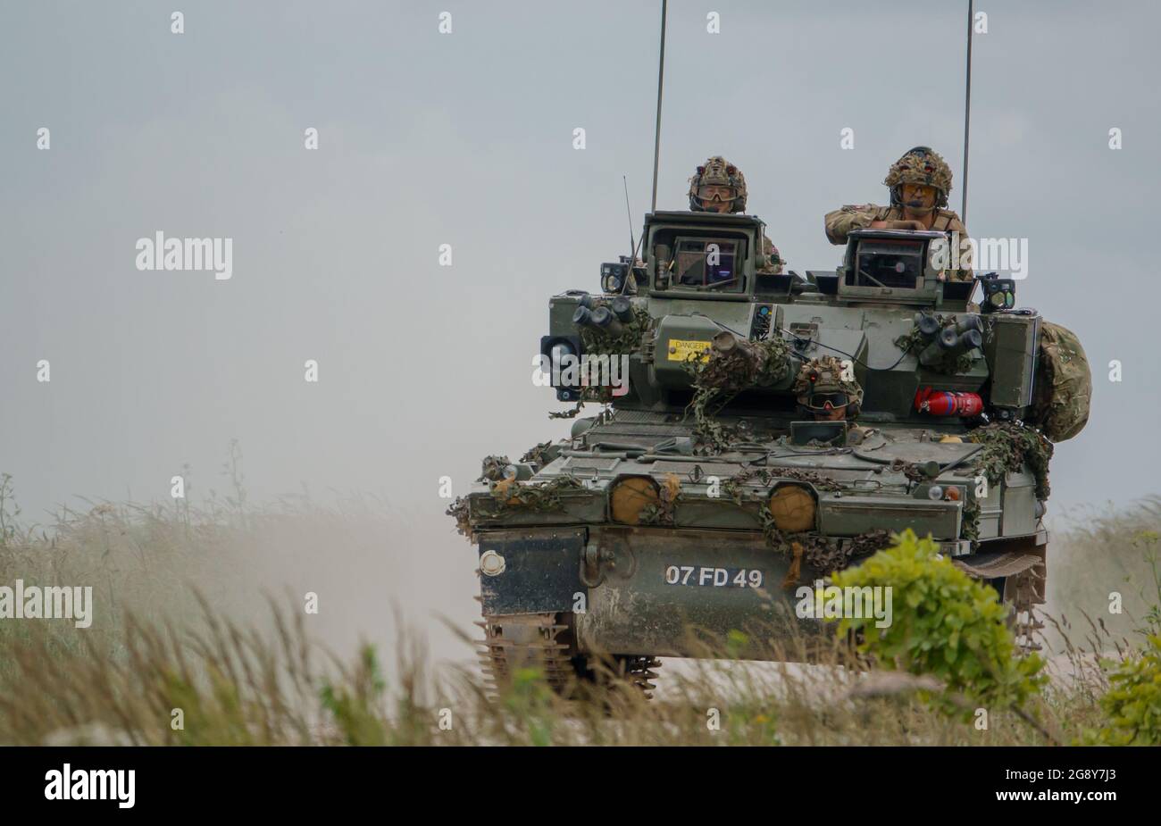 british army FV107 Scimitar armoured tracked military reconnaissance ...