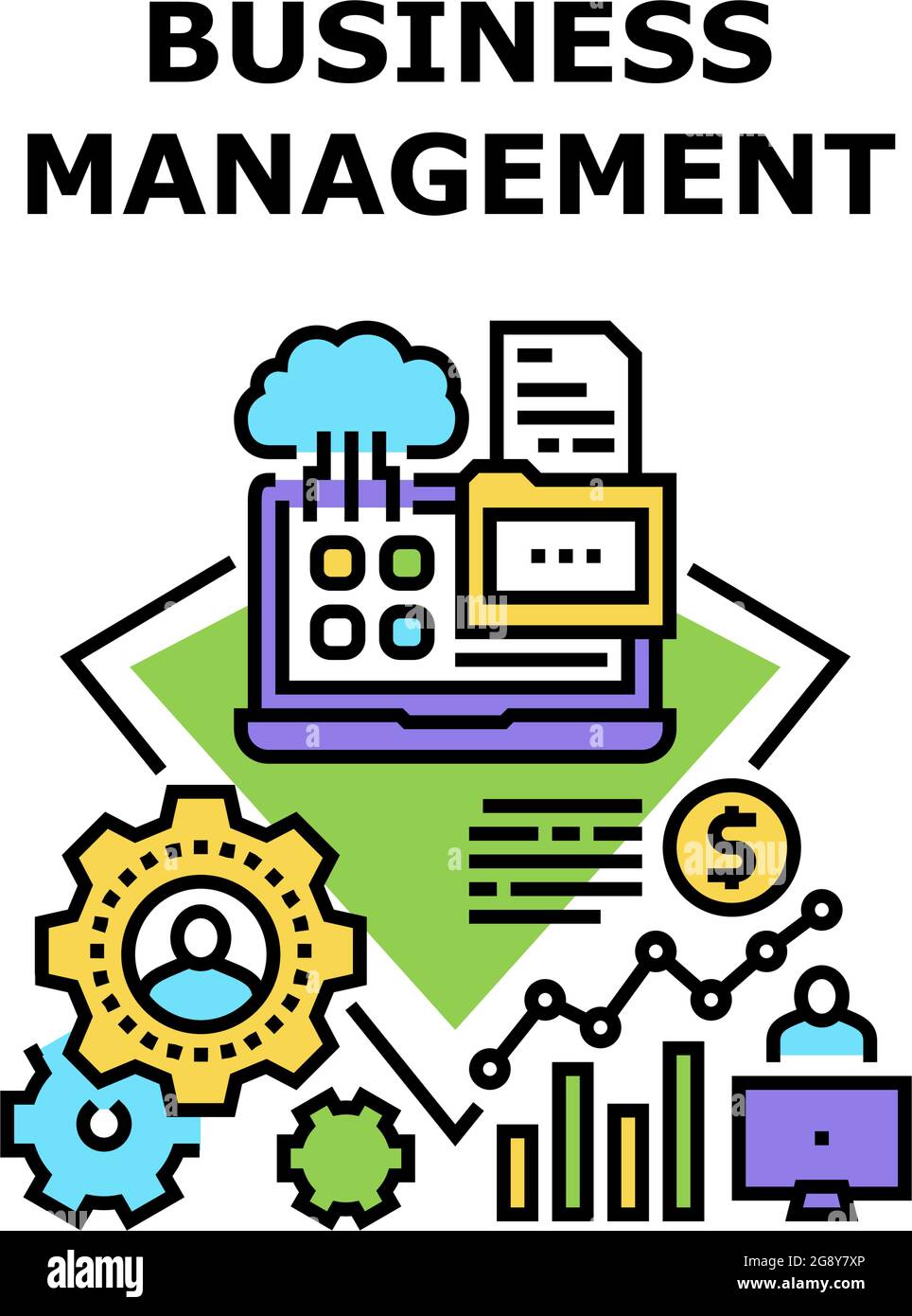 Business Management Planning Vector Concept Color Stock Vector Image ...
