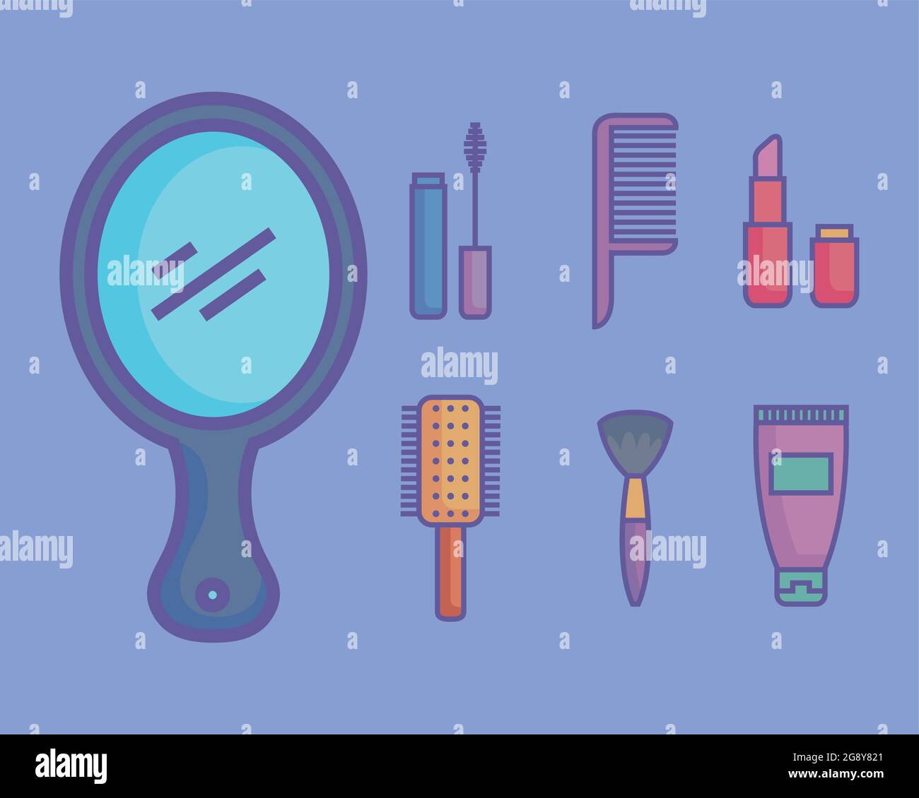 seven beauty products icons Stock Vector Image & Art - Alamy