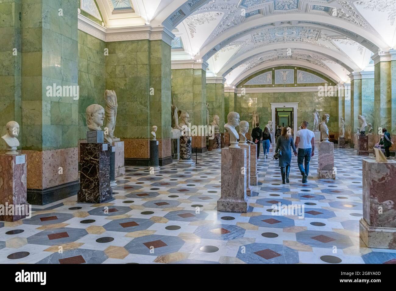 The Hercules Room, designed by architect Leo von Klenze; contains ...
